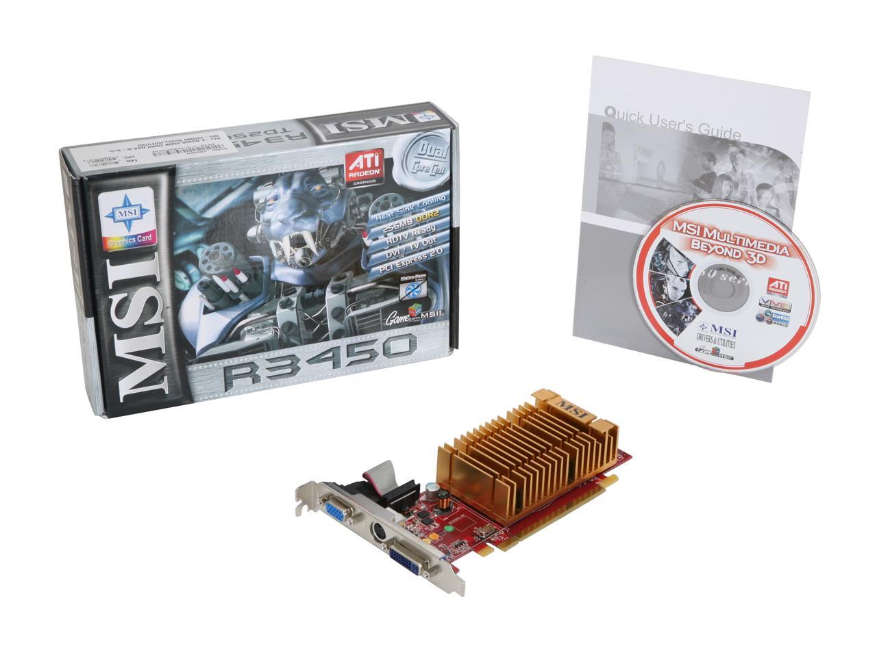 MSI Radeon HD 3450 Video Card R3450-TD256H - Newegg.com