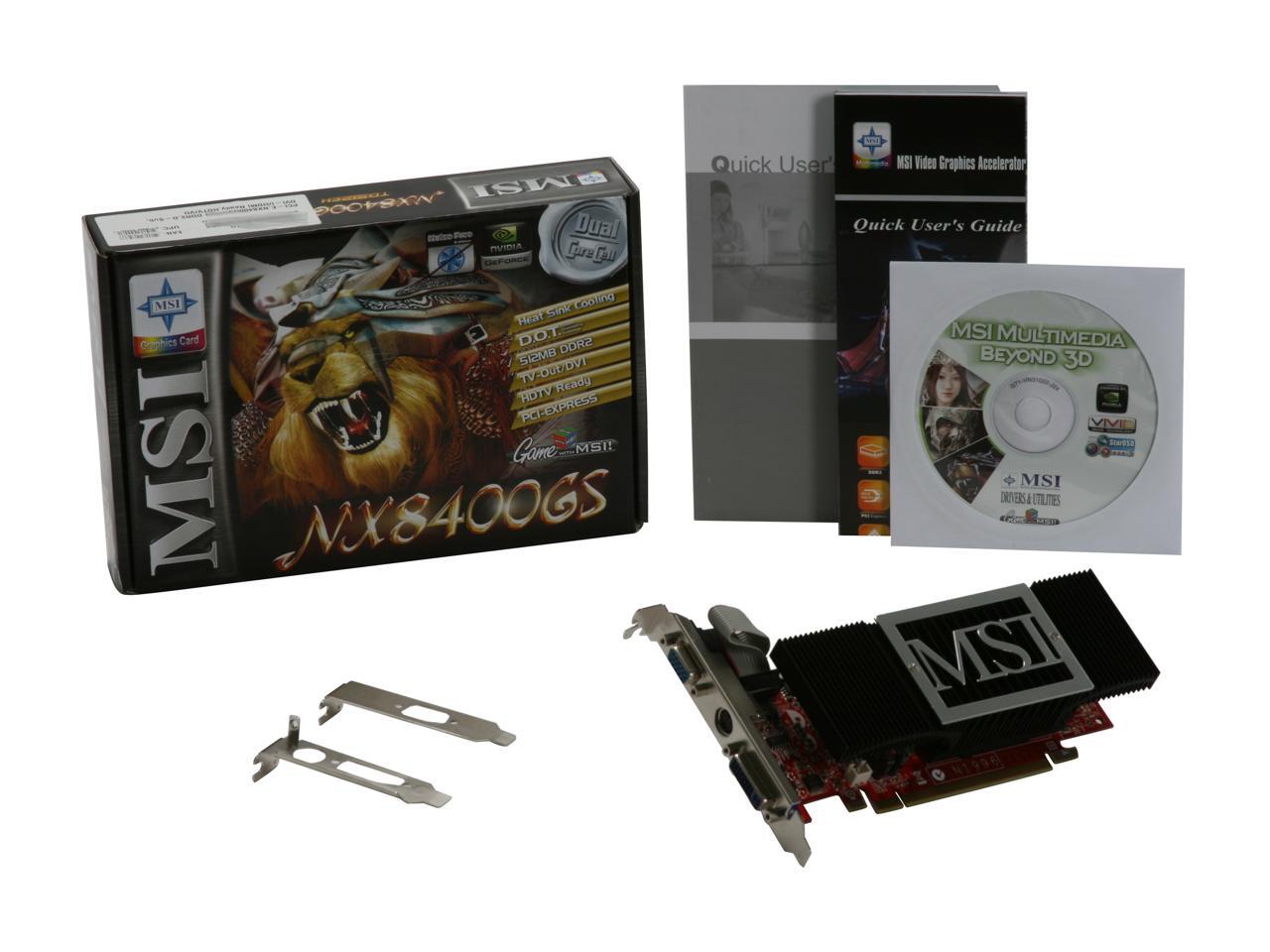 MSI GeForce 8400 GS Video Card NX8400GS-TD512EH - Newegg.ca