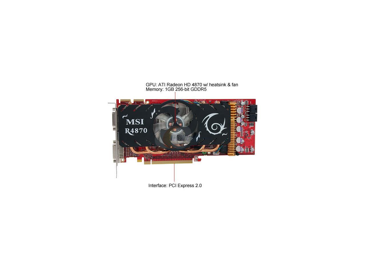 MSI Radeon HD 4870 Video Card R4870 - Newegg.com