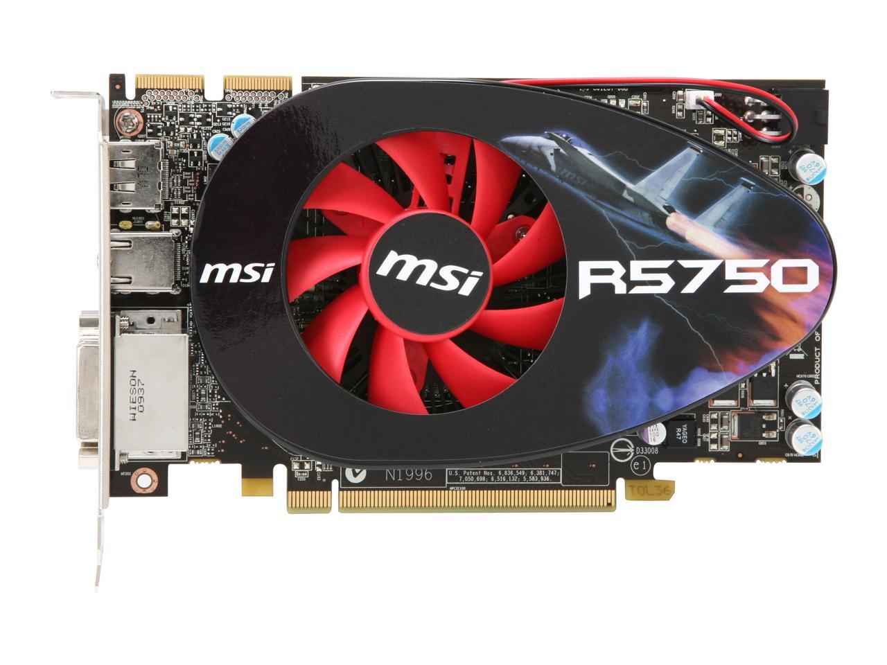 MSI Radeon HD 5750 Video Card R5750-PM2D1G - Newegg.com