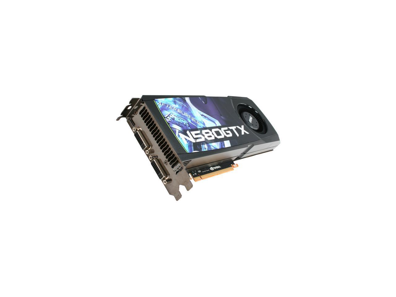 MSI GeForce GTX 580 (Fermi) Video Card N580GTX-M2D15D5 - Newegg.com