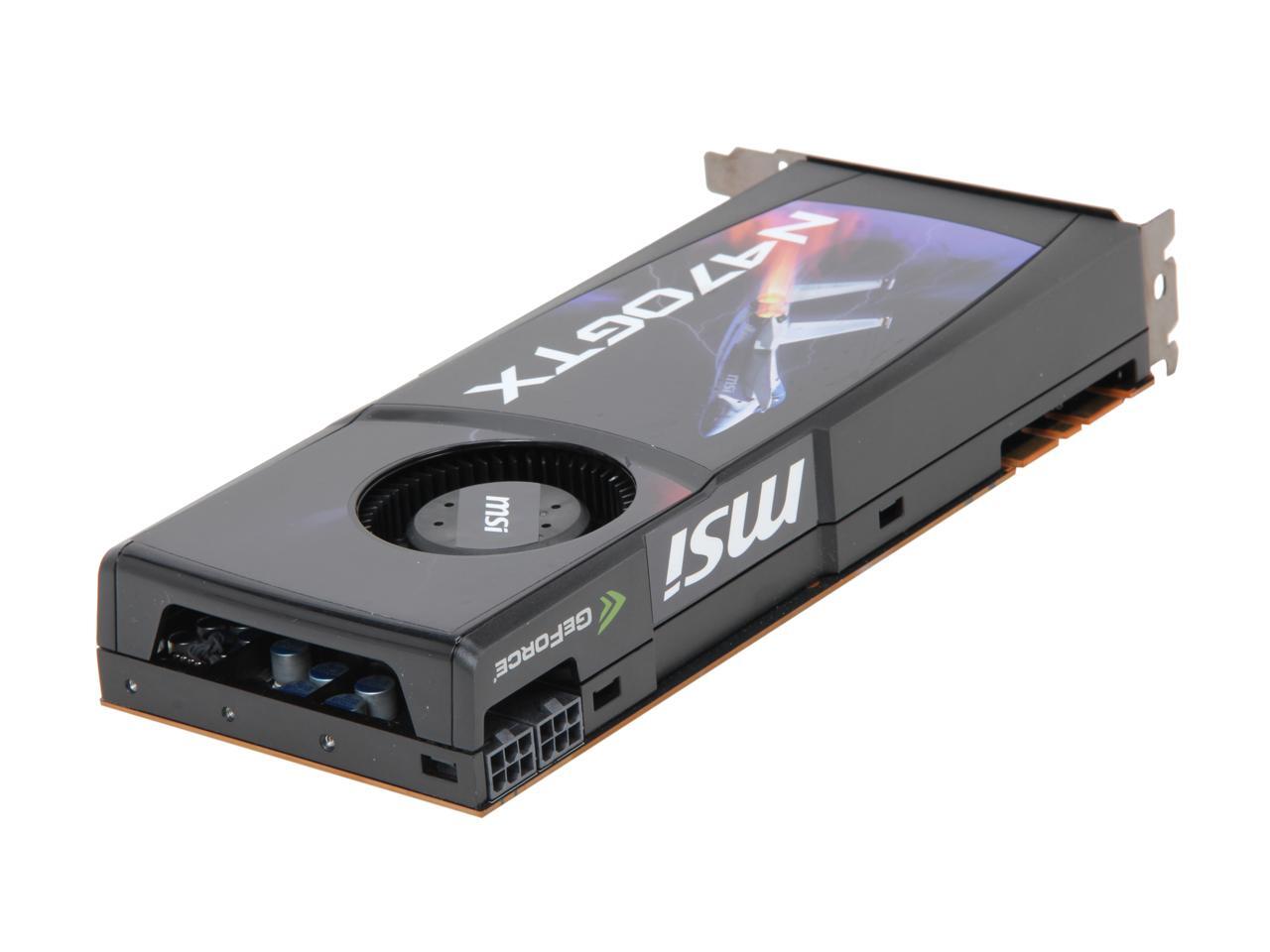 Open Box: MSI GeForce GTX 470 (Fermi) Video Card N470GTX-M2D12-B ...