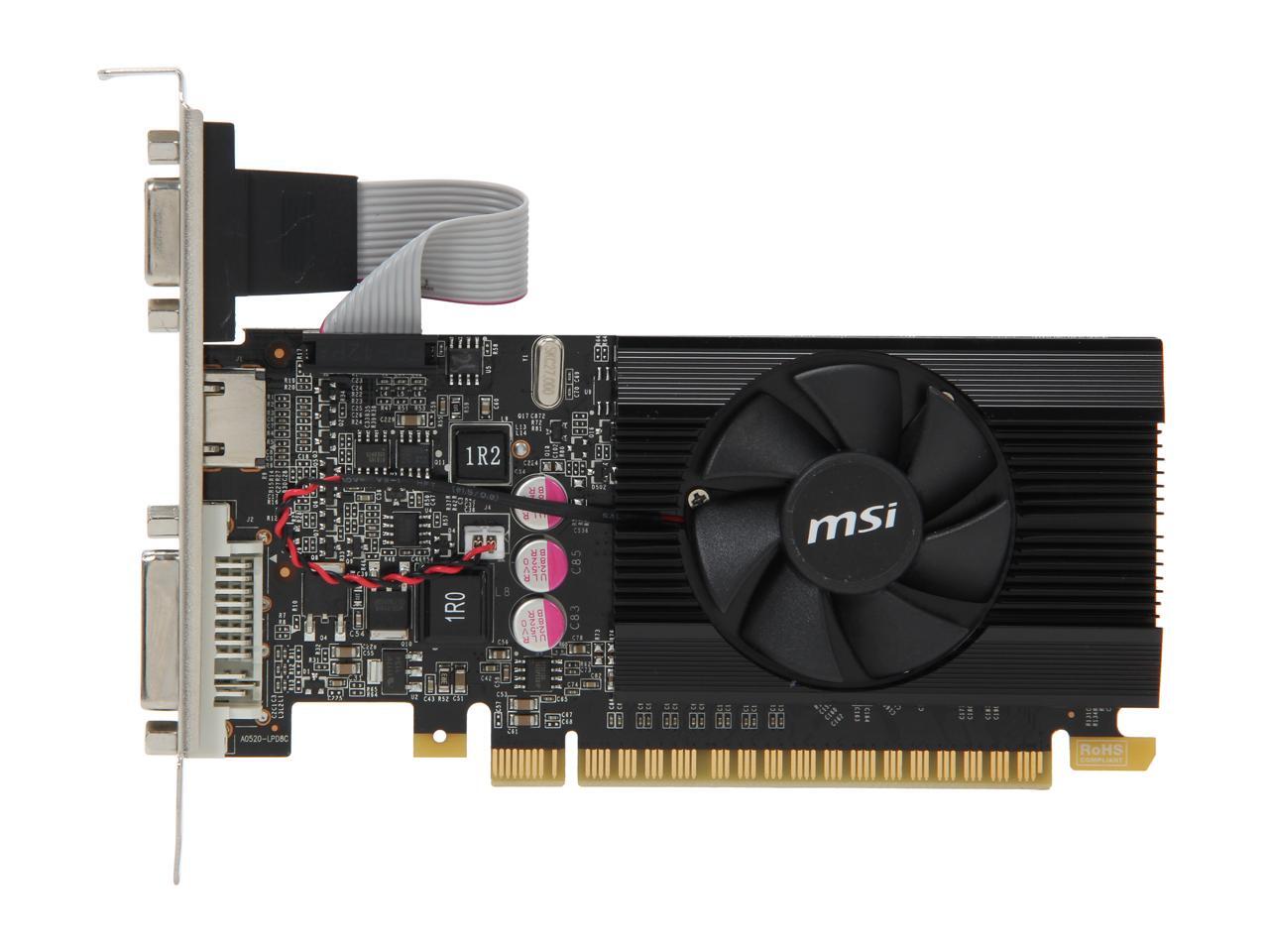 MSI GeForce GT 610 Video Card N610GT-MD2GD3/LP - Newegg.ca