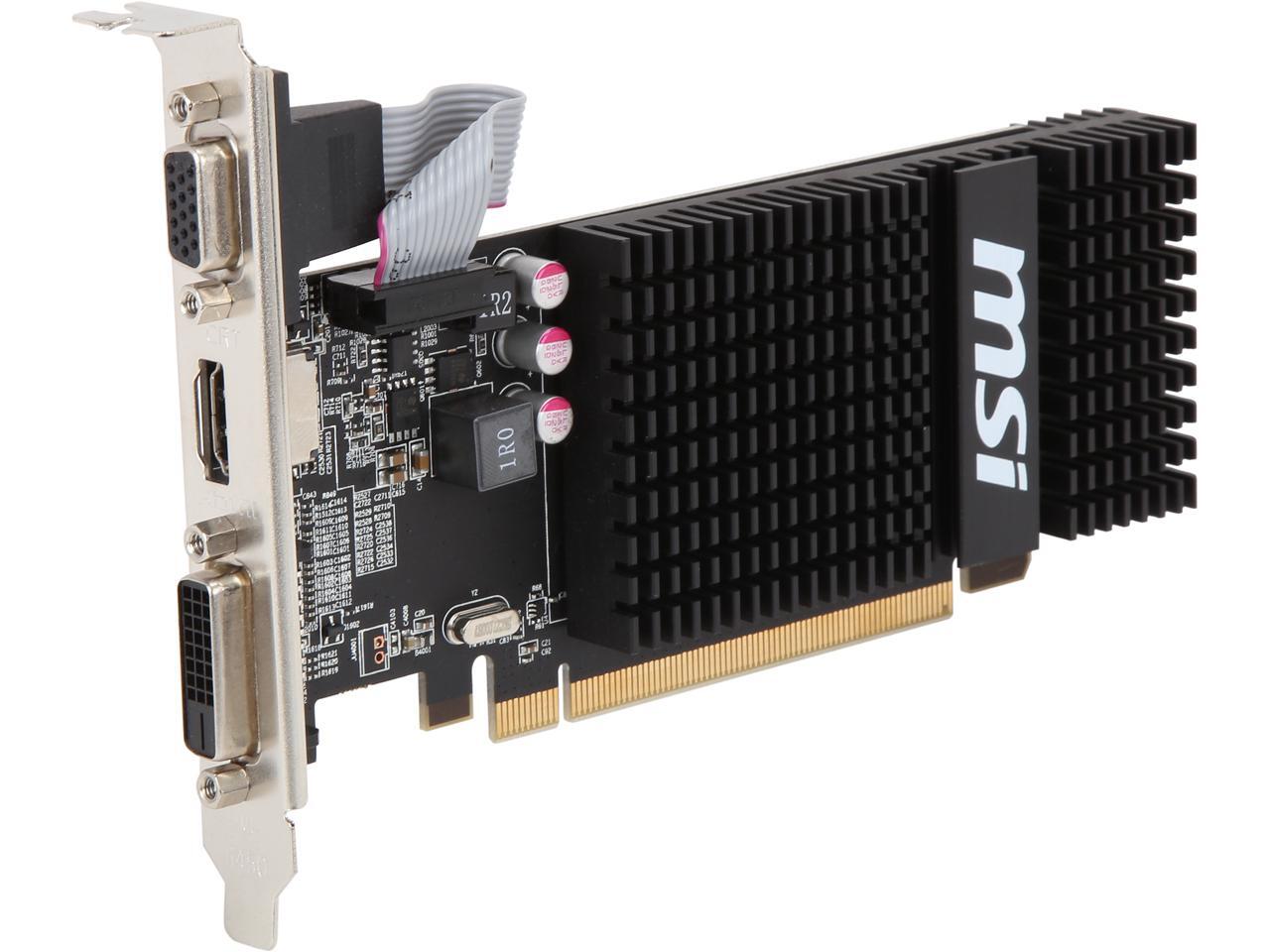 Refurbished: MSI Radeon HD 6450 Passive Low Profile Video Card R6450 ...
