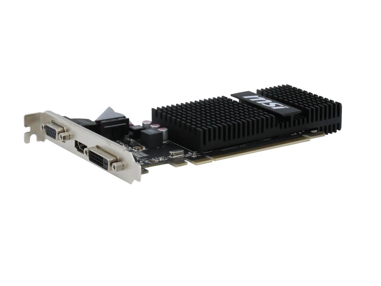 Refurbished: MSI Radeon HD 6450 Passive Low Profile Video Card R6450 ...