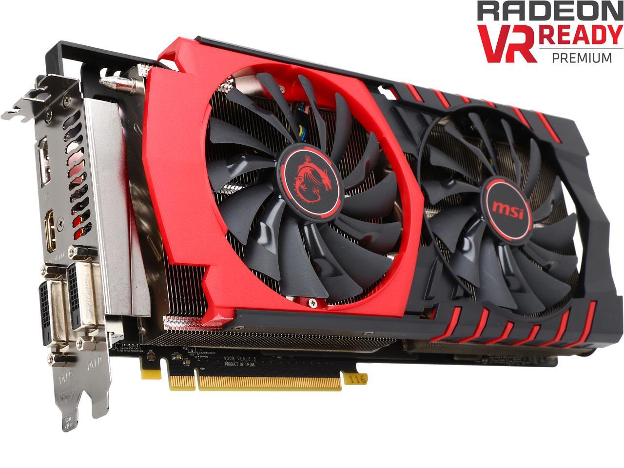 MSI Radeon R9 390 DirectX 12 R9 390 GAMING 8G LE Video Card Newegg