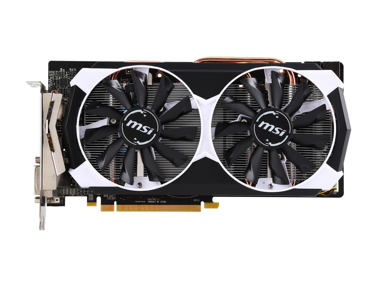 MSI Radeon R9 380 Video Card R9 380 2GD5T OC Newegg ca