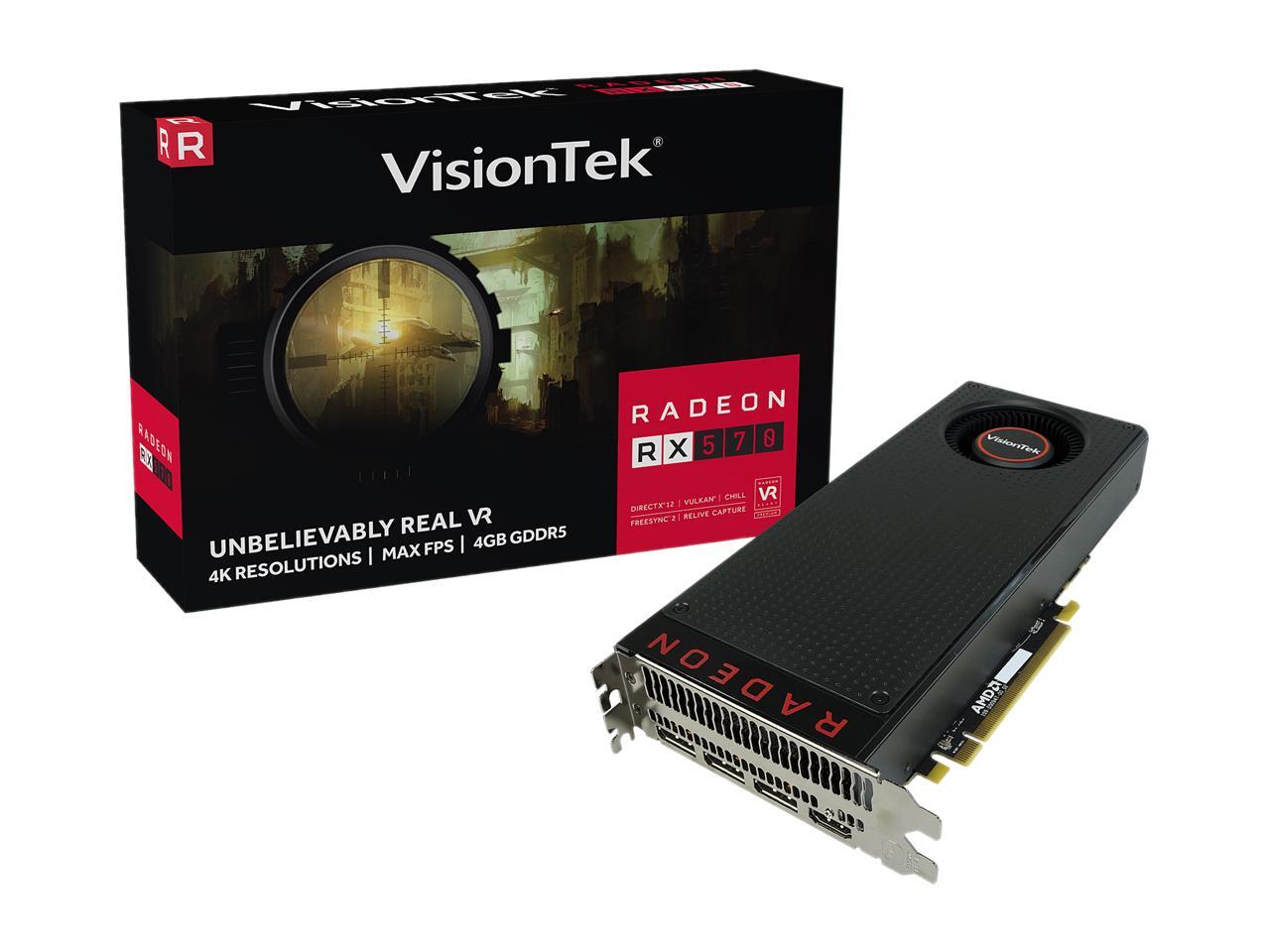 VisionTek Radeon RX 570 Overclocked Edition Video Card 900961 - Newegg.ca