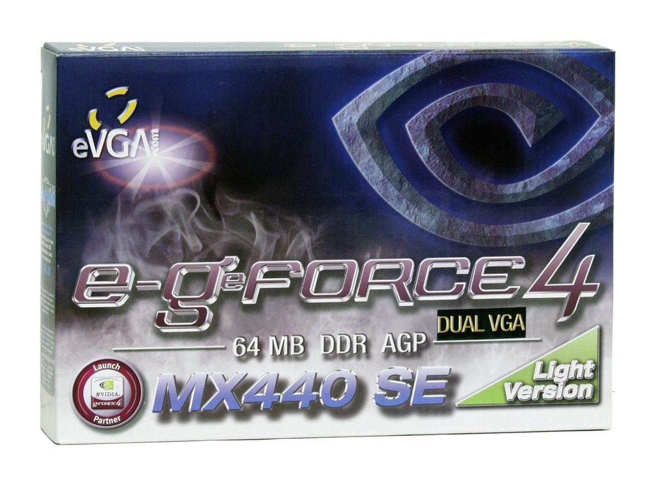 EVGA GeForce4 MX440SE Video Card e-GeForce4 MX 440 SE(064-A4-NV72-L6 ...