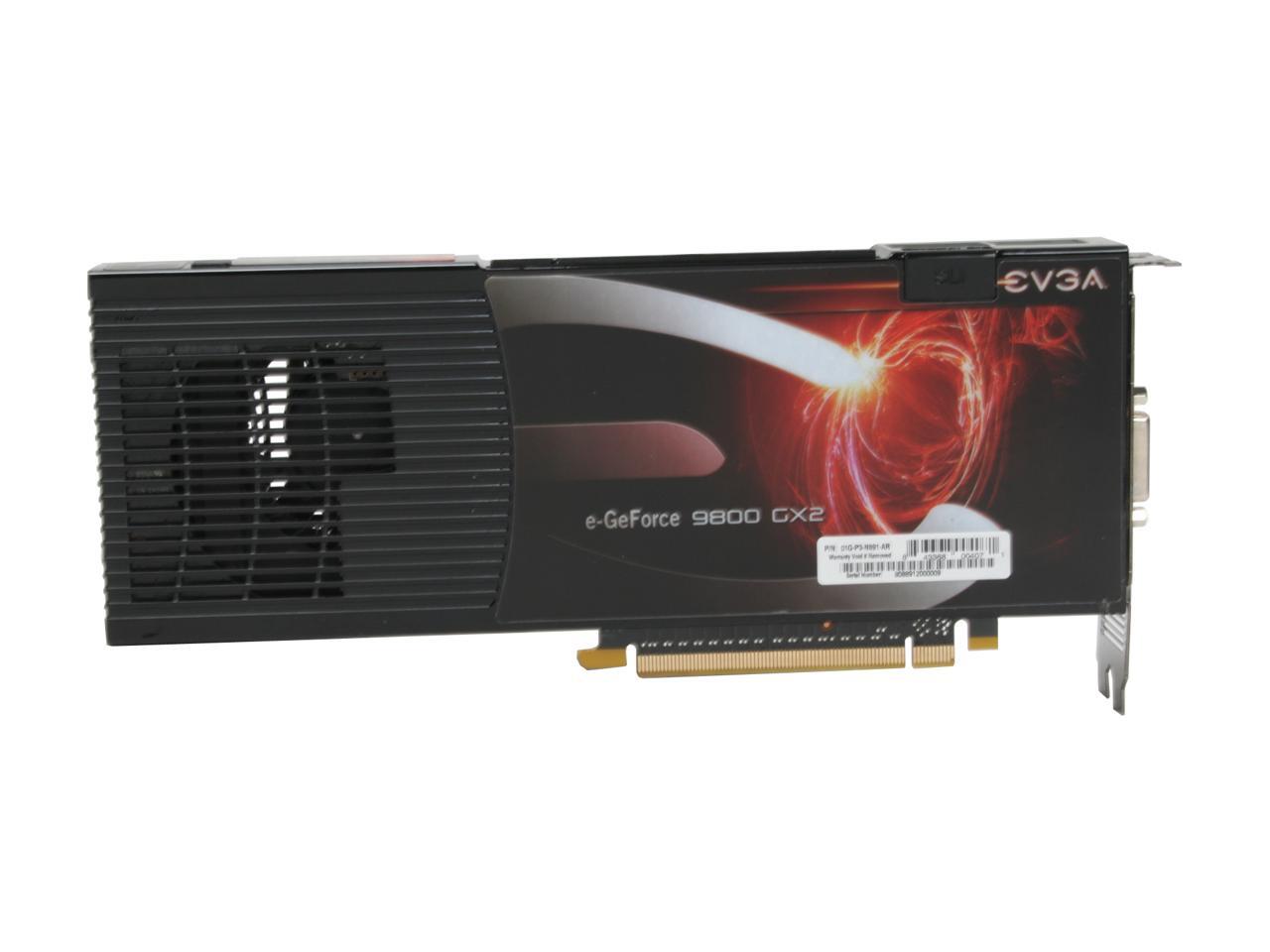 EVGA GeForce 9800 GX2 Video Card 01G-P3-N891-AR - Newegg.com