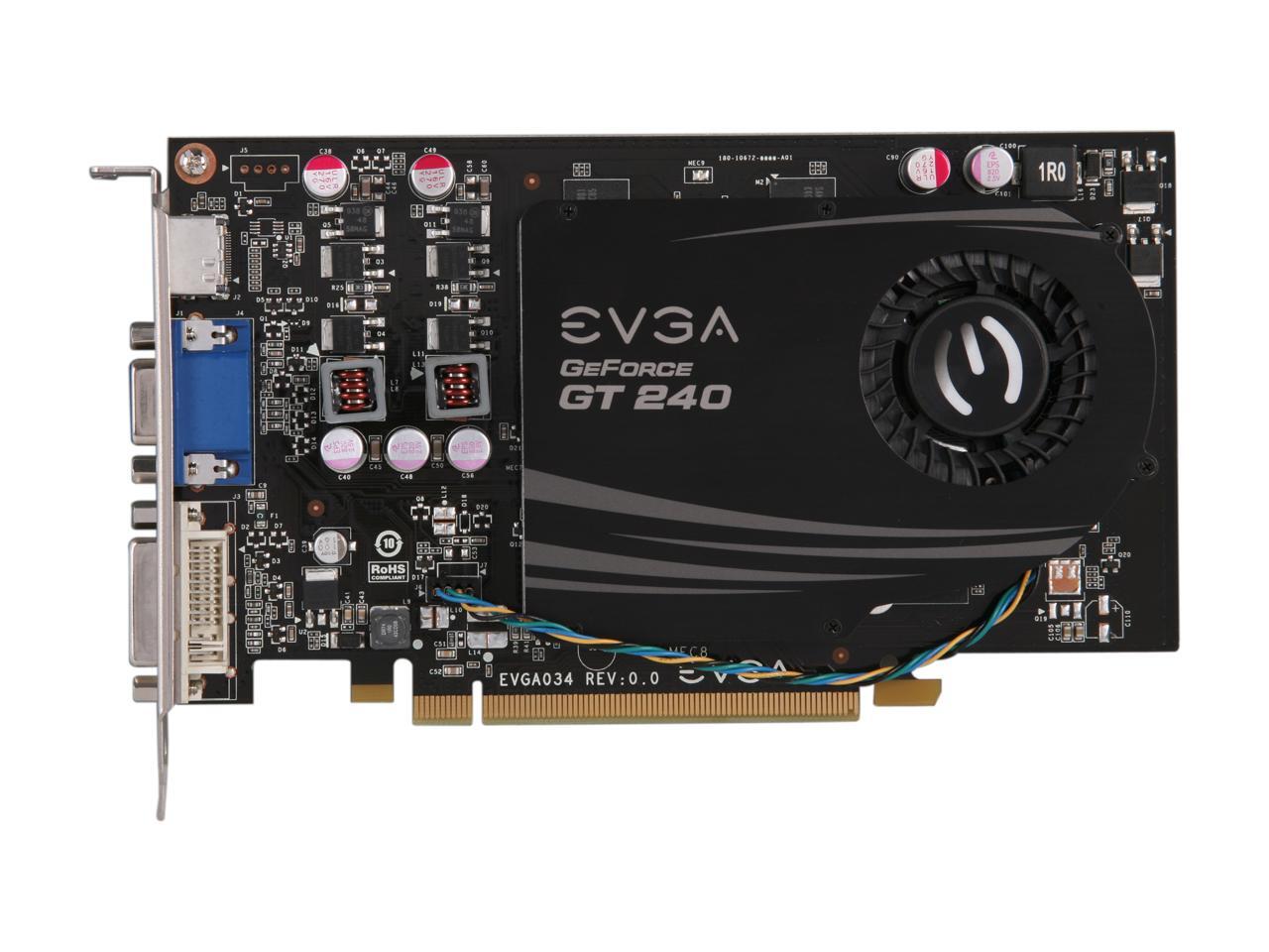 Refurbished: EVGA GeForce GT 240 Video Card 512-P3-1241-RX - Newegg.ca
