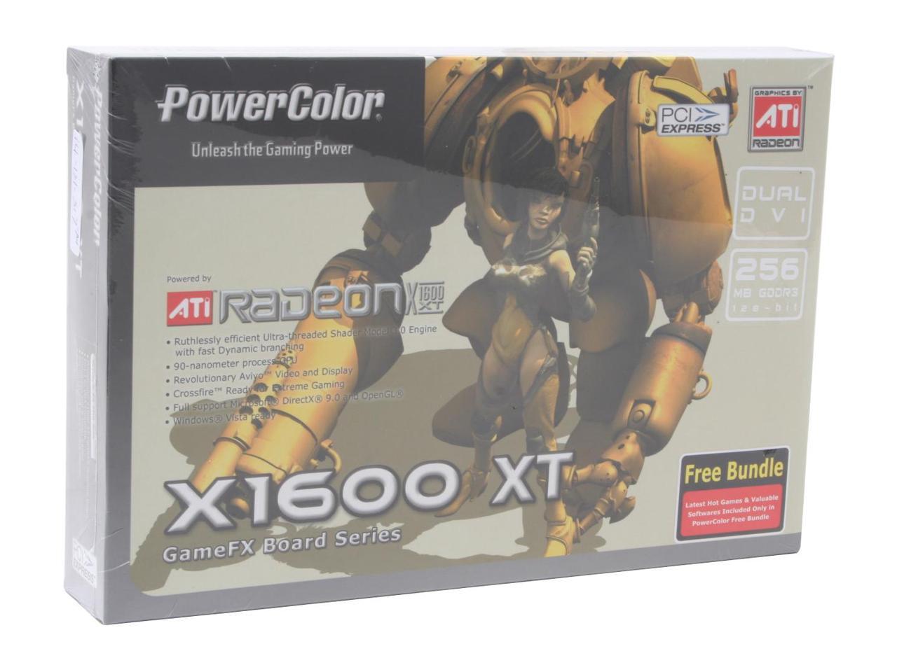 PowerColor Radeon X1600XT Video Card X1600XT256MBDDR3 - Newegg.com