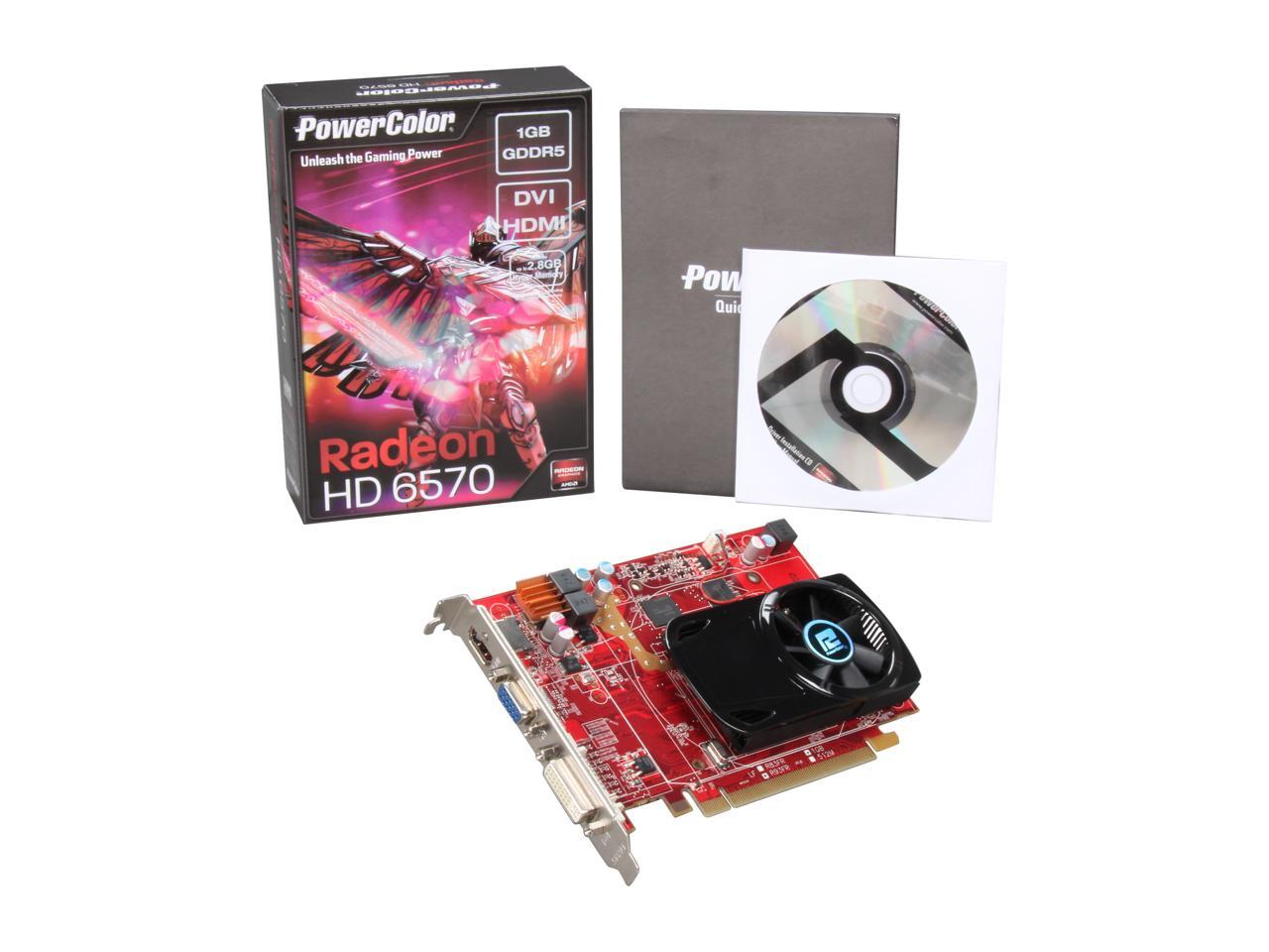 PowerColor Radeon HD 6570 Video Card AX6570 1GBD5-H - Newegg.com