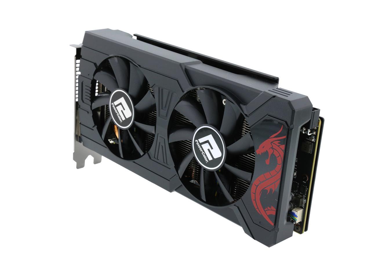PowerColor RED DRAGON Radeon RX 570 Graphics Card AXRX 570 8GBD5-3DHD ...