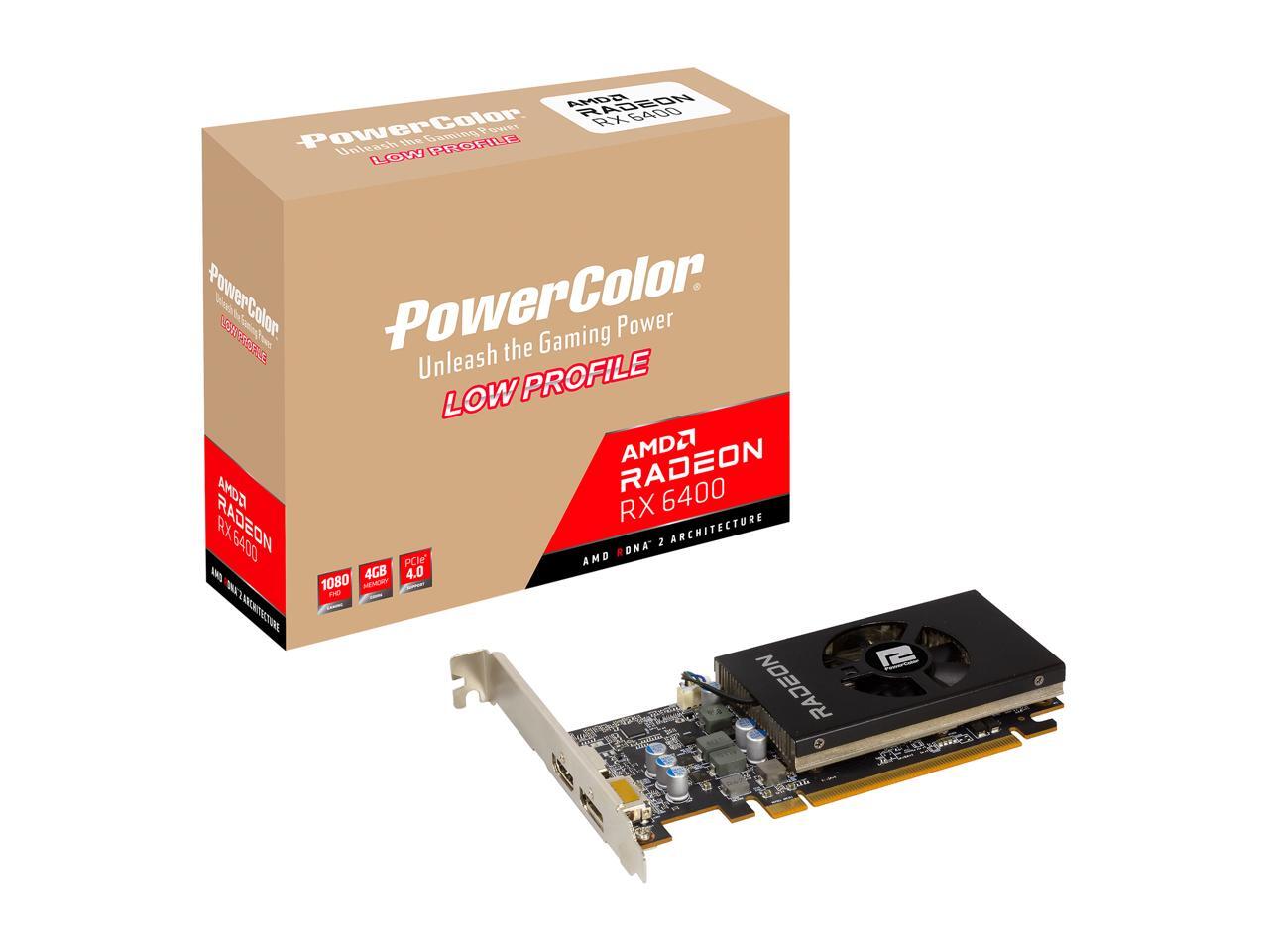 PowerColor Radeon RX 6400 Video Card AXRX 6400 LP 4GBD6-DH - Newegg.ca