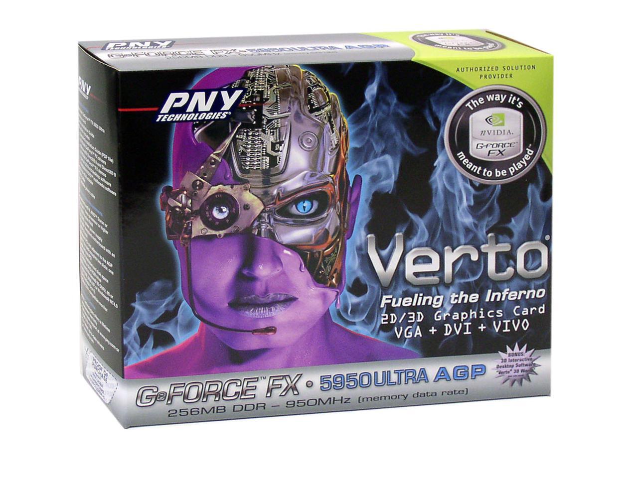 PNY GeForce FX 5950Ultra Video Card Verto GeForce FX5950 Ultra ...