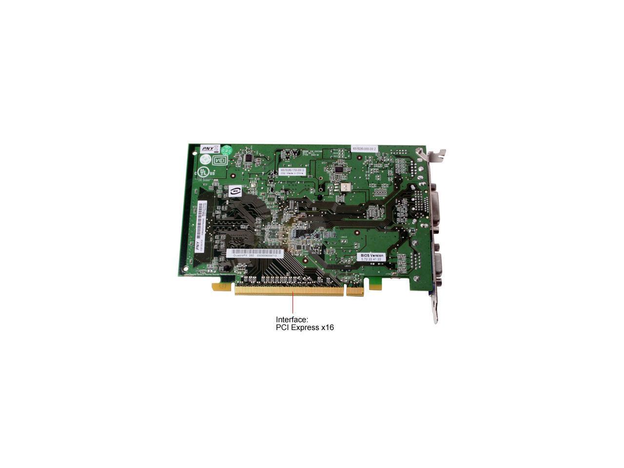 PNY Quadro FX 350 VCQFX350-PCIE-PB 128MB GDDR2 PCI Express x16 ...