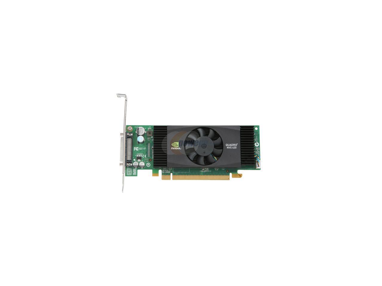 PNY Quadro NVS 420 VCQ420NVS-X16-DP-PB 512MB (256MB per GPU) 128-bit ...