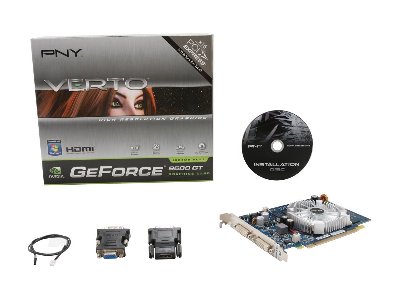 PNY GeForce 9500 GT Video Card VCG951024GXPB - Newegg.com