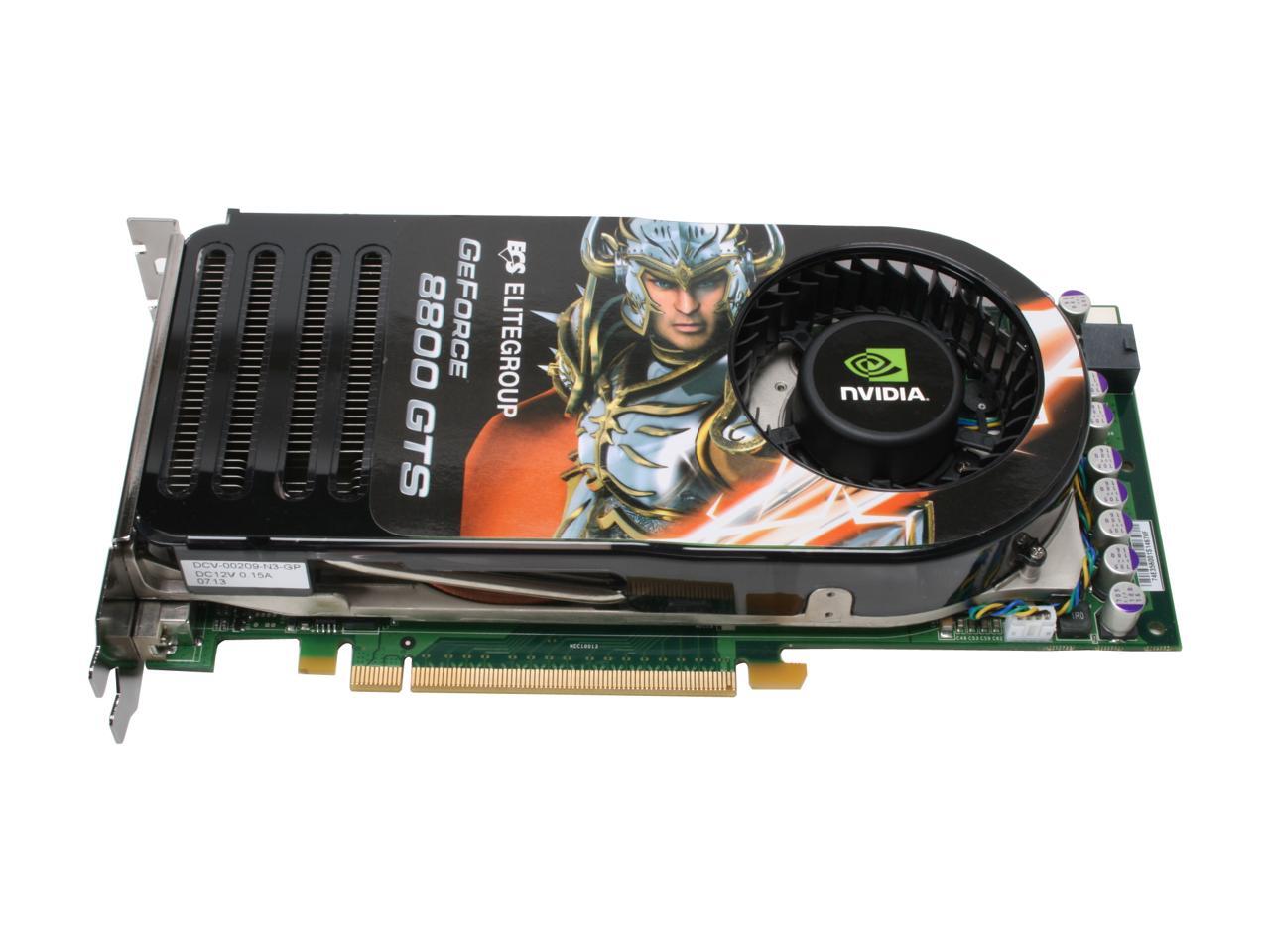 ECS GeForce 8800 GTS Video Card N8800GTS-640MX - Newegg.com