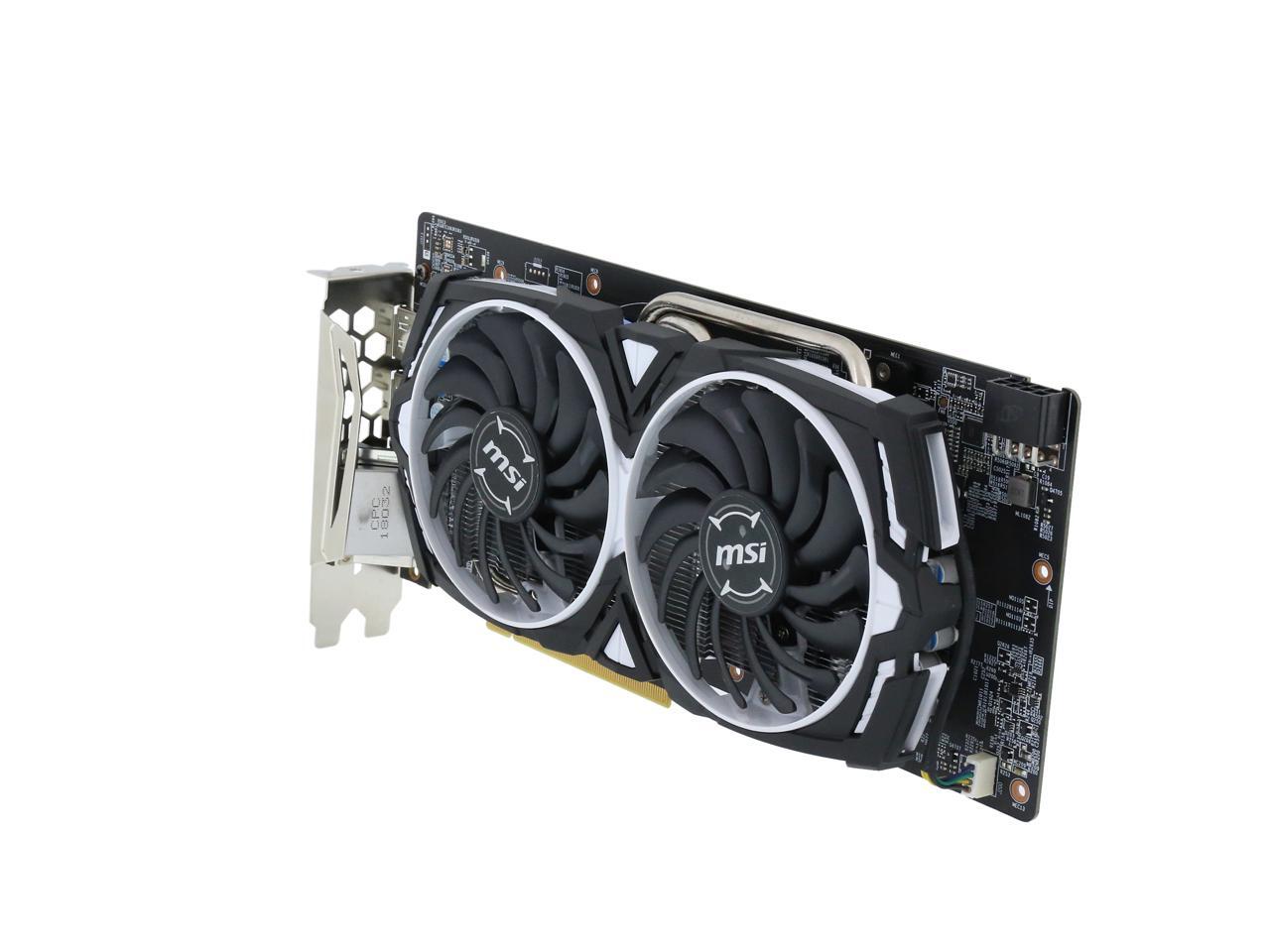 Refurbished: MSI Radeon RX 580 Graphics Card RX 580 ARMOR 4G OCV1 ...