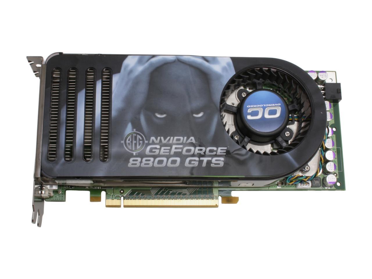 BFG Tech GeForce 8800 GTS Video Card BFGR88640GTSOCE - Newegg.com