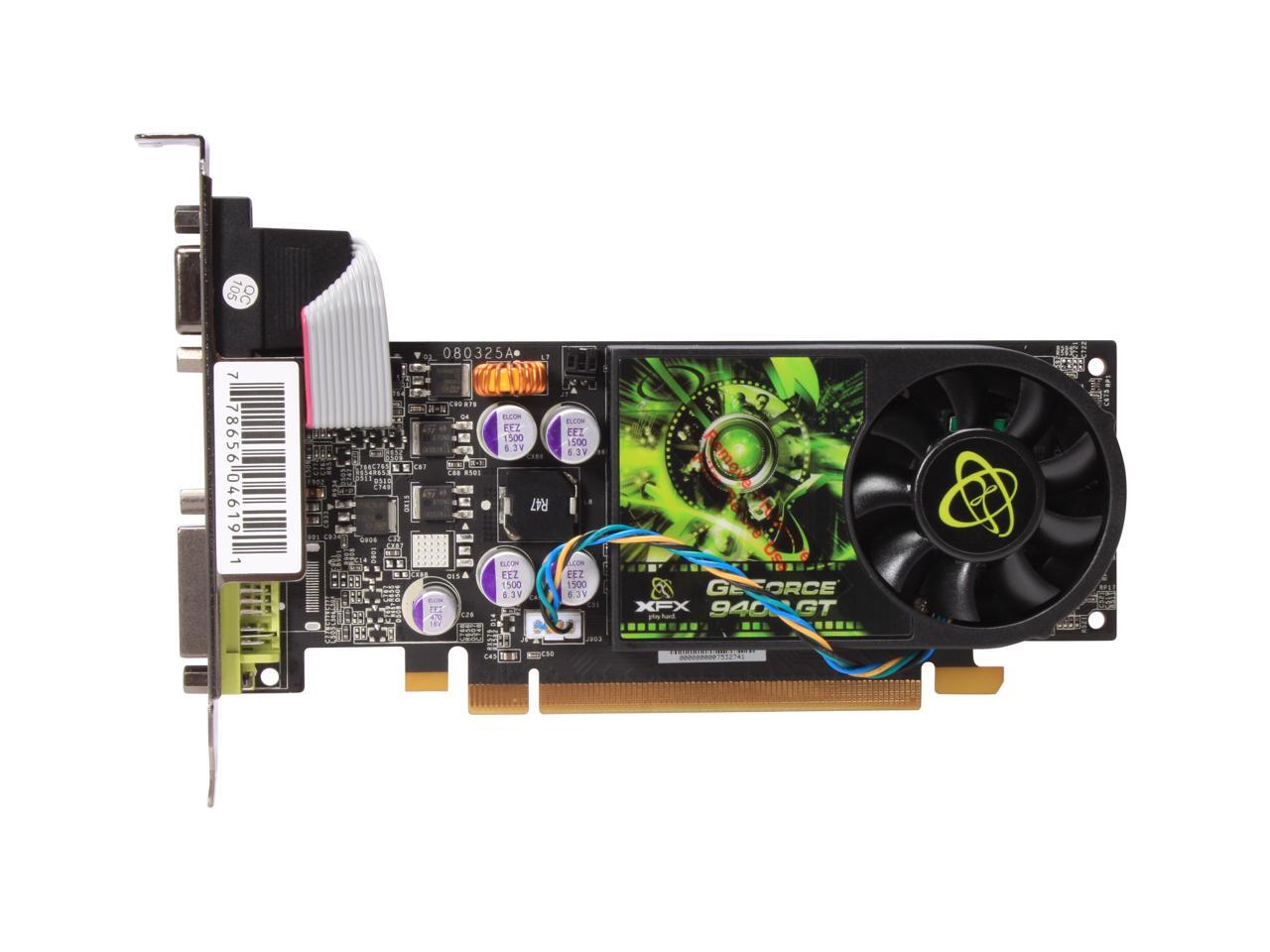 XFX GeForce 9400 GT Video Card PVT94GYALG - Newegg.com