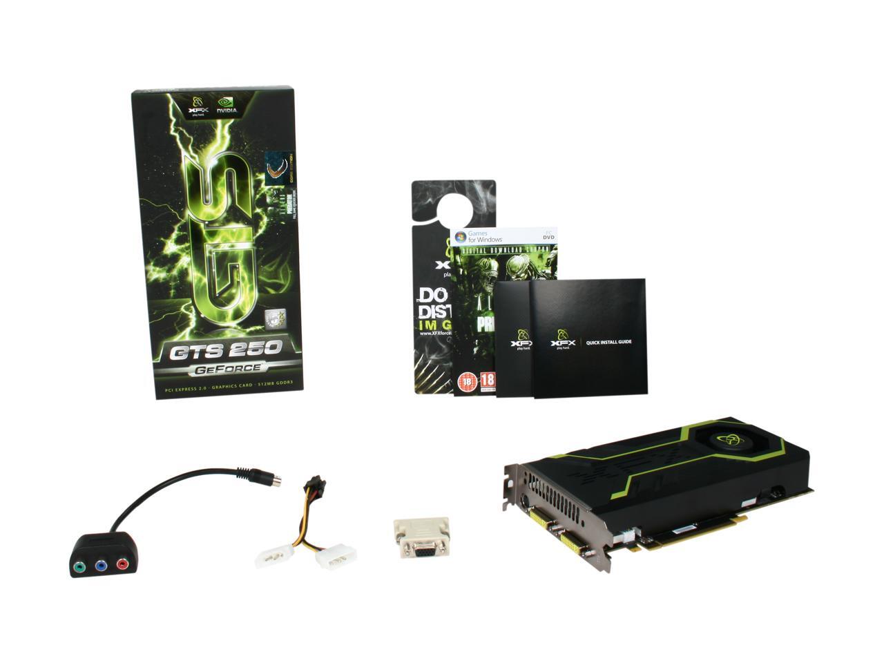 XFX GeForce GTS 250 Video Card GS-250X-YDFV - Newegg.com