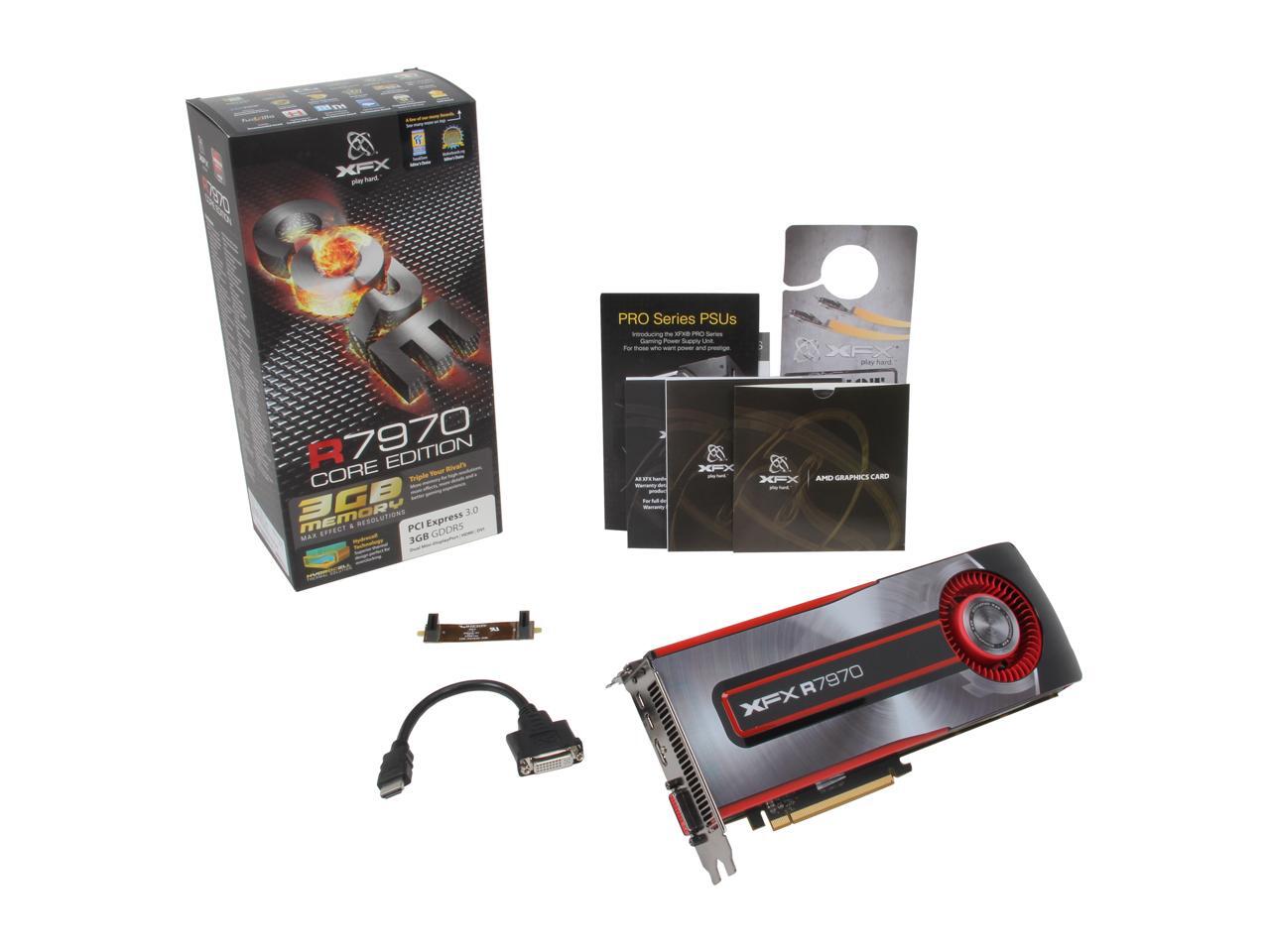 XFX FX-797A-TNFC Radeon HD 7970 Core Edition 3GB 384-bit GDDR5 PCI ...
