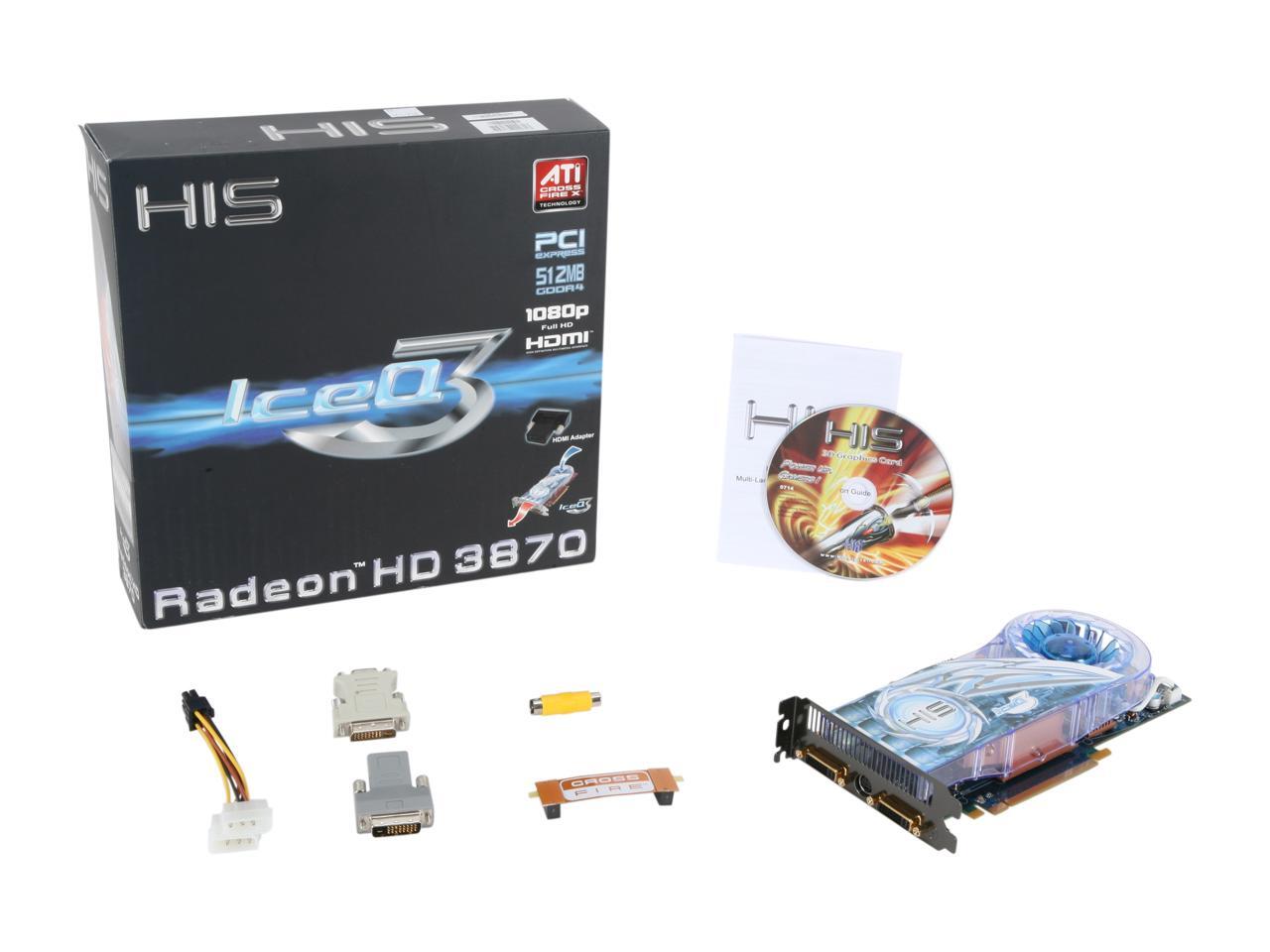 HIS Radeon HD 3870 IceQ3 Video Card H387QS512NP - Newegg.com