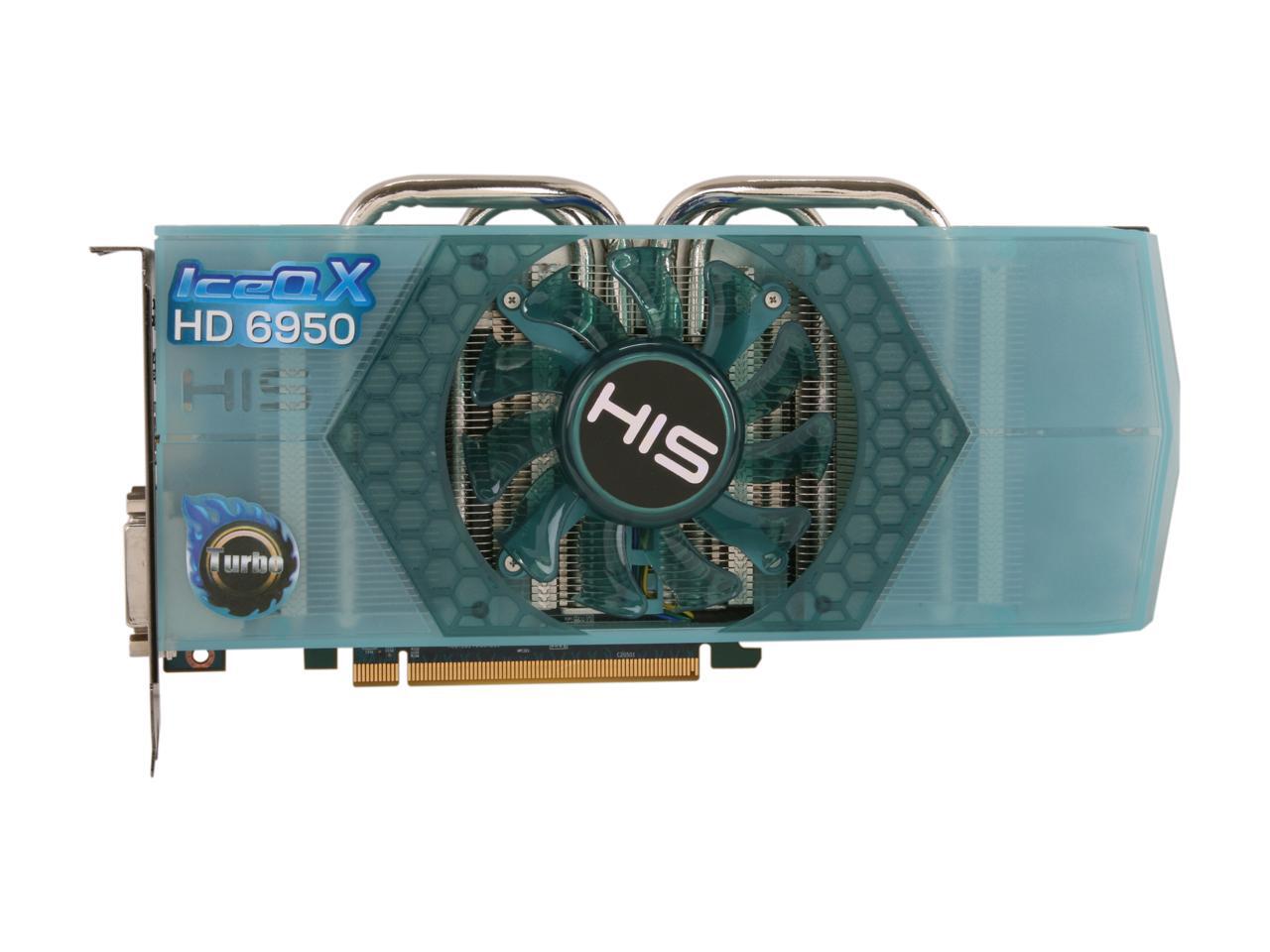 HIS IceQ X Turbo Radeon HD 6950 Video Card with Eyefinity H695QNT2G2M ...