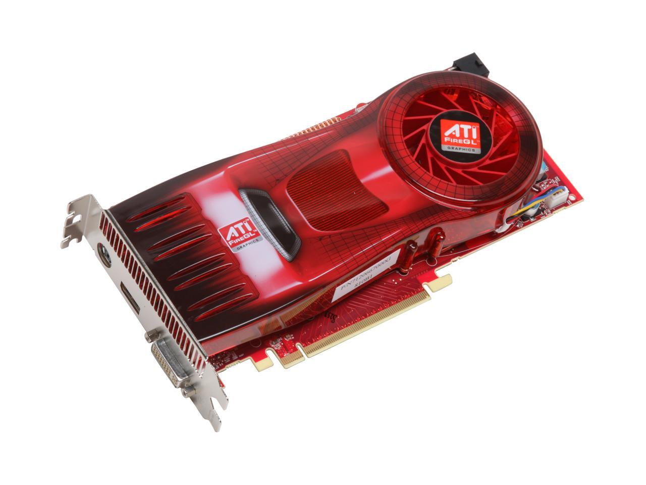 AMD FireGL V7700 100-505523 512MB PCI Express 2.0 x16 Workstation Video ...