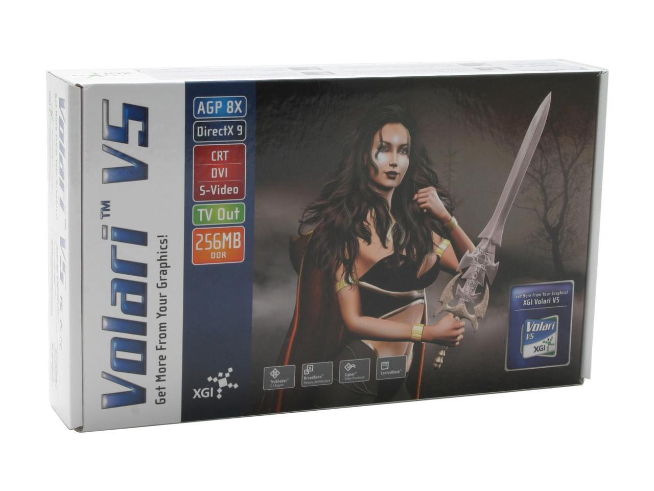 XGI V5 256MB AGP Volari V5 256MB 128-bit DDR AGP 4X/8X Video Card ...