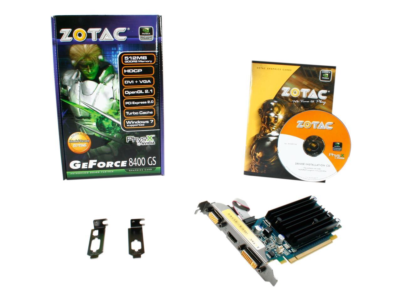Open Box: ZOTAC GeForce 8400 GS Video Card ZT-84MEH4M-HSL - Newegg.com