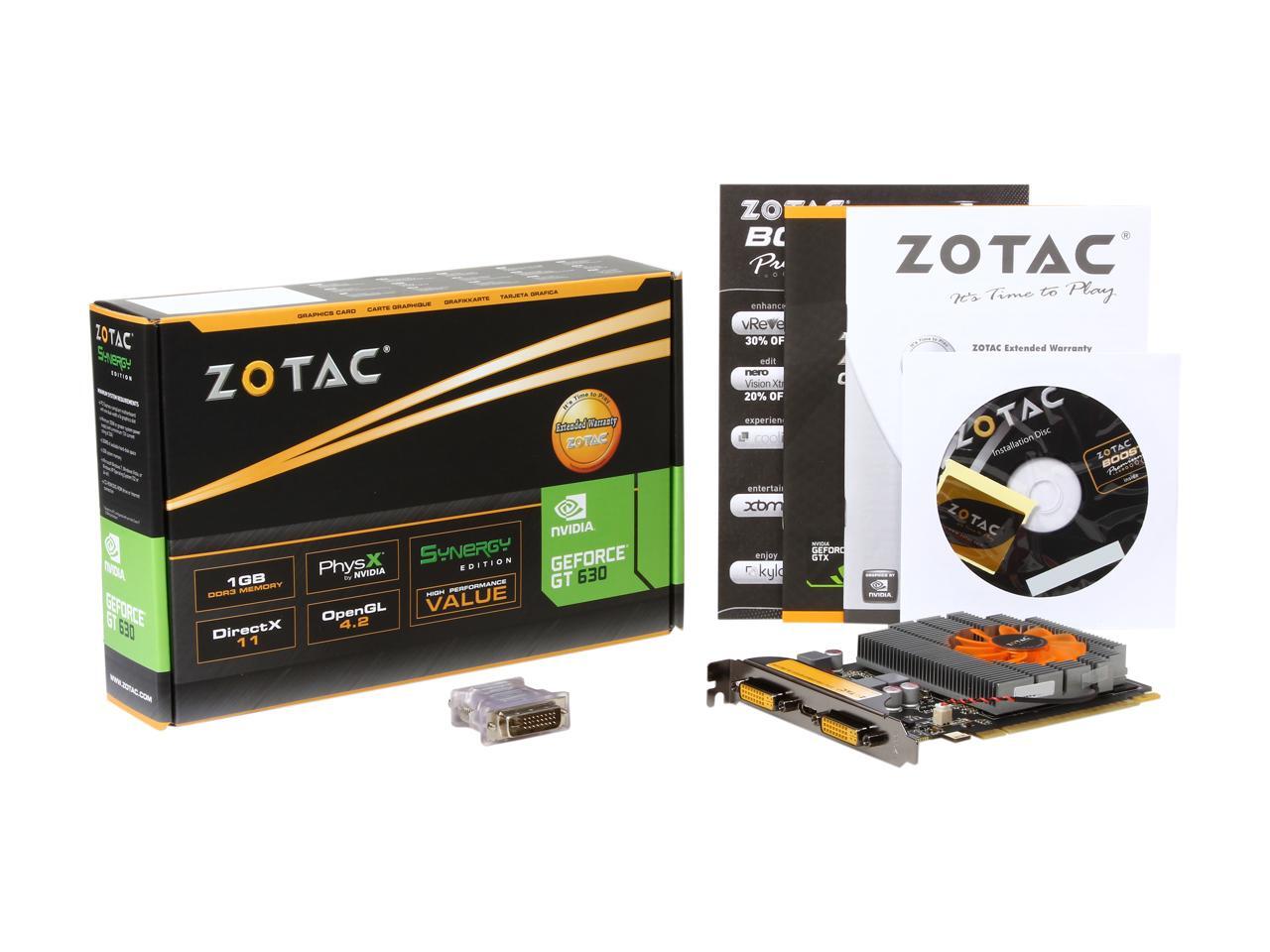 Open Box: ZOTAC Synergy Edition GeForce GT 630 Video Card ZT-60412-10L ...
