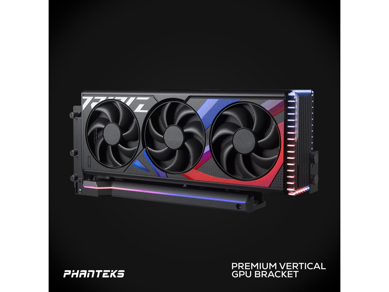 Phanteks Premium GEN4 Vertical GPU Bracket, DRGB Lighting, Adjustable ...