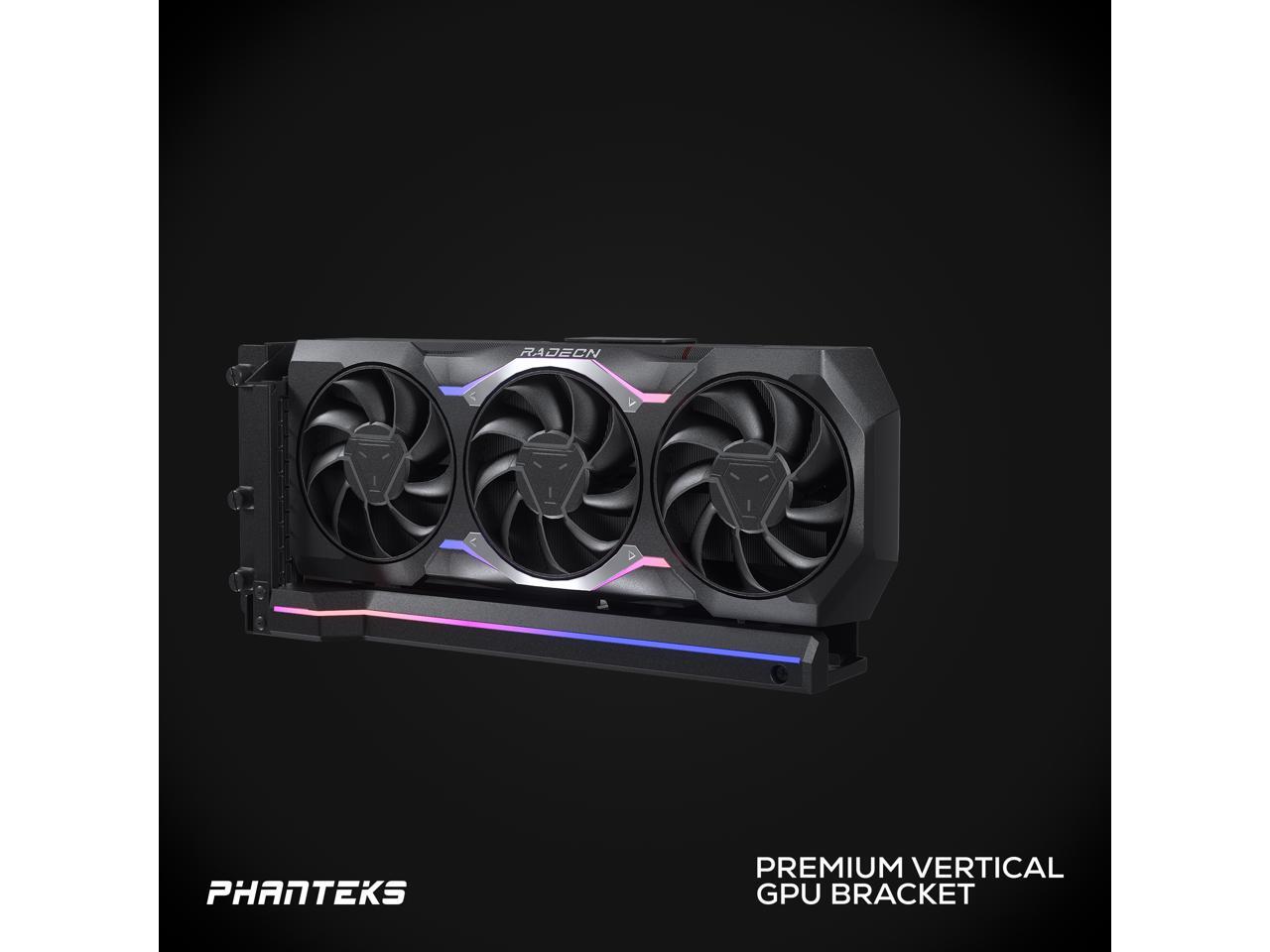 Phanteks Premium GEN4 Vertical GPU Bracket, DRGB Lighting, Adjustable ...