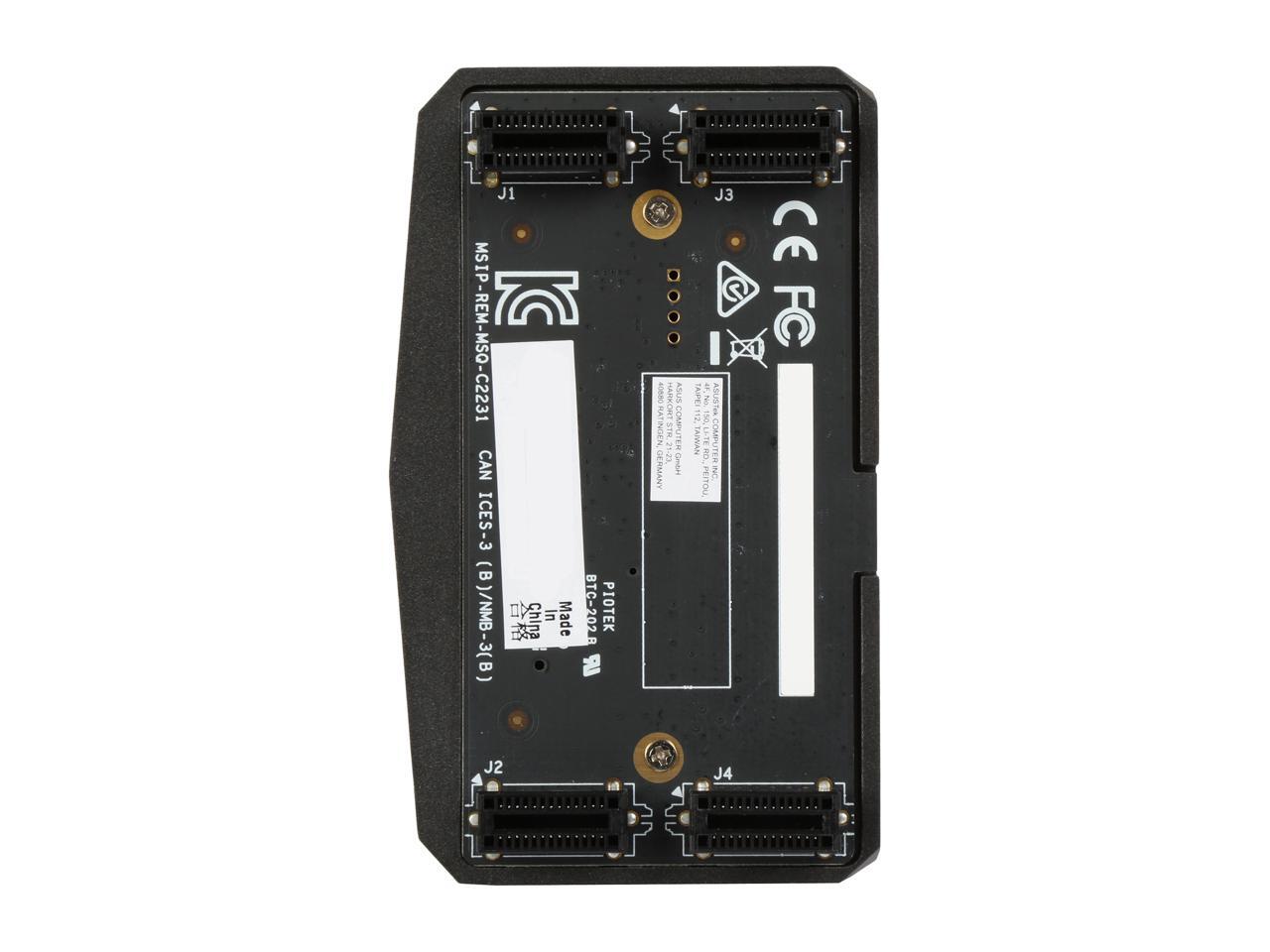 ASUS ROG SLI High-Bandwidth Bridge with Aura Sync RGB, 4 Slot (ROG-SLI ...