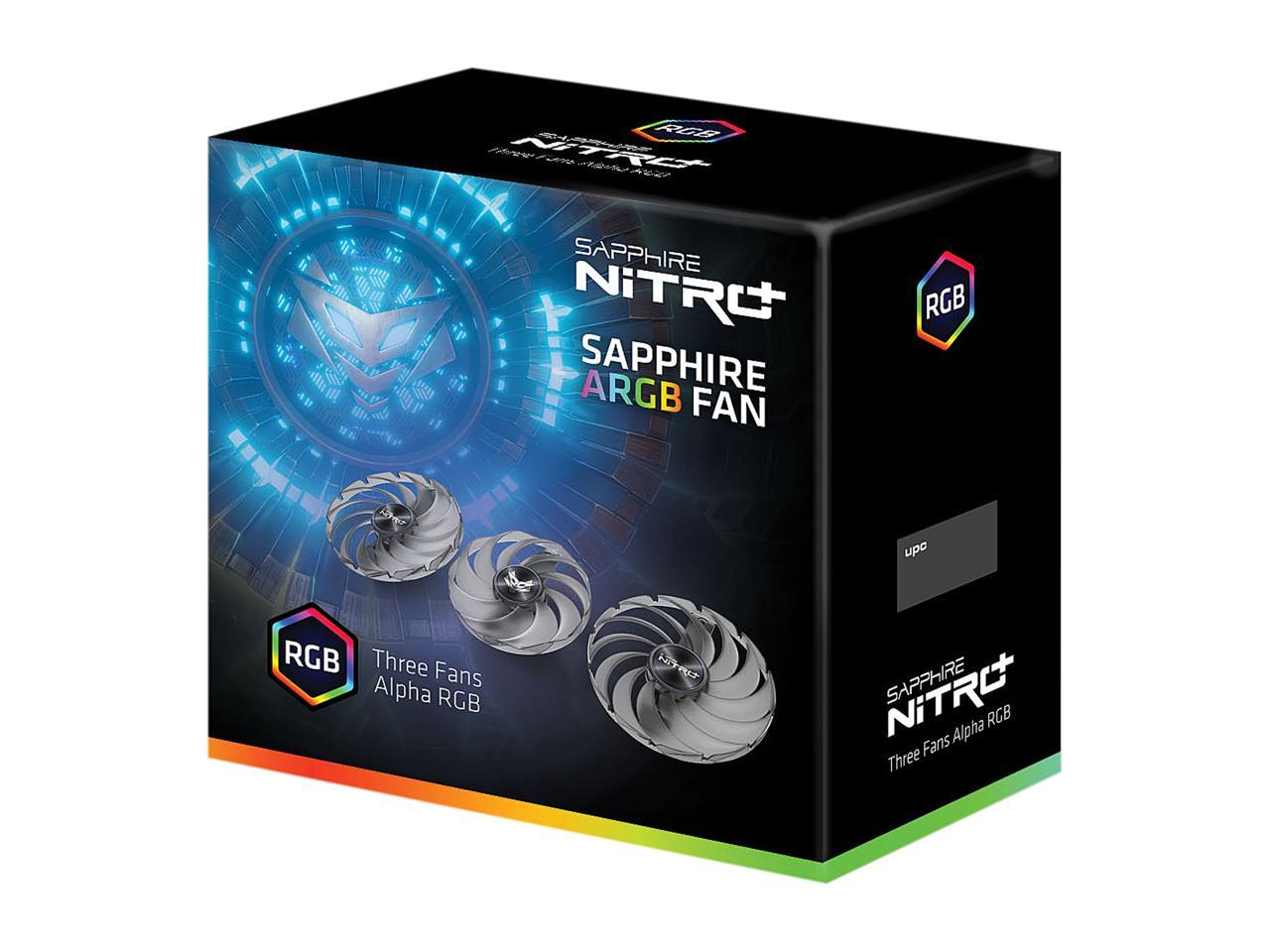 SAPPHIRE NITRO RX 6000 Series ARGB Fans (3 IN 1) Model 4N004-06-20G ...