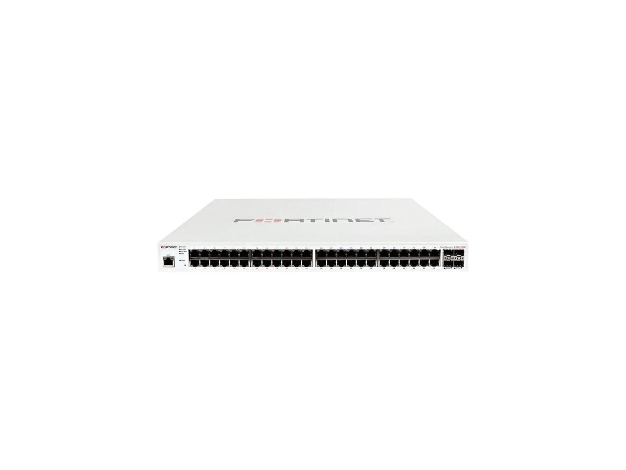 Fortinet FortiSwitch 248E-POE 48 Port Layer 2/3 Gigabit Ethernet Switch ...
