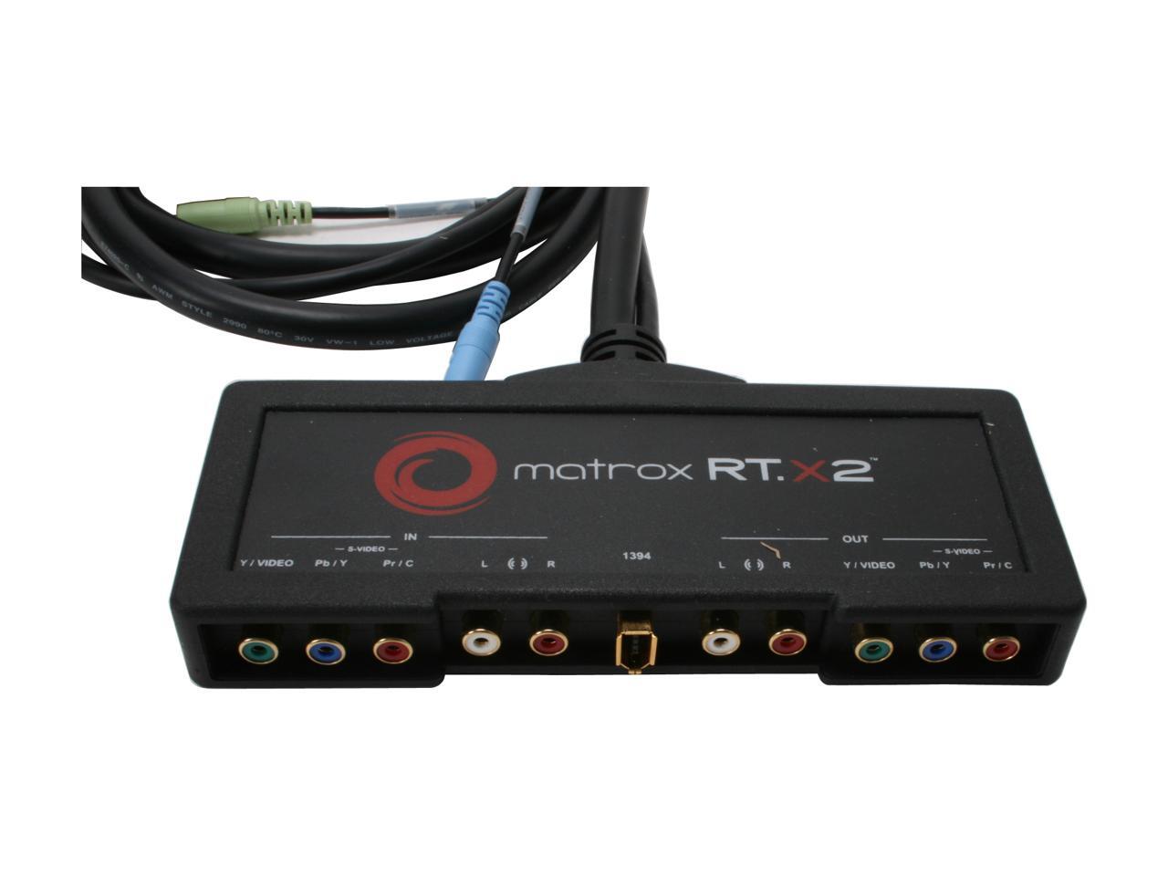 Matrox RT.X2 SD RTX2SD PCI Express x1 Ultimate DV editing platform ...
