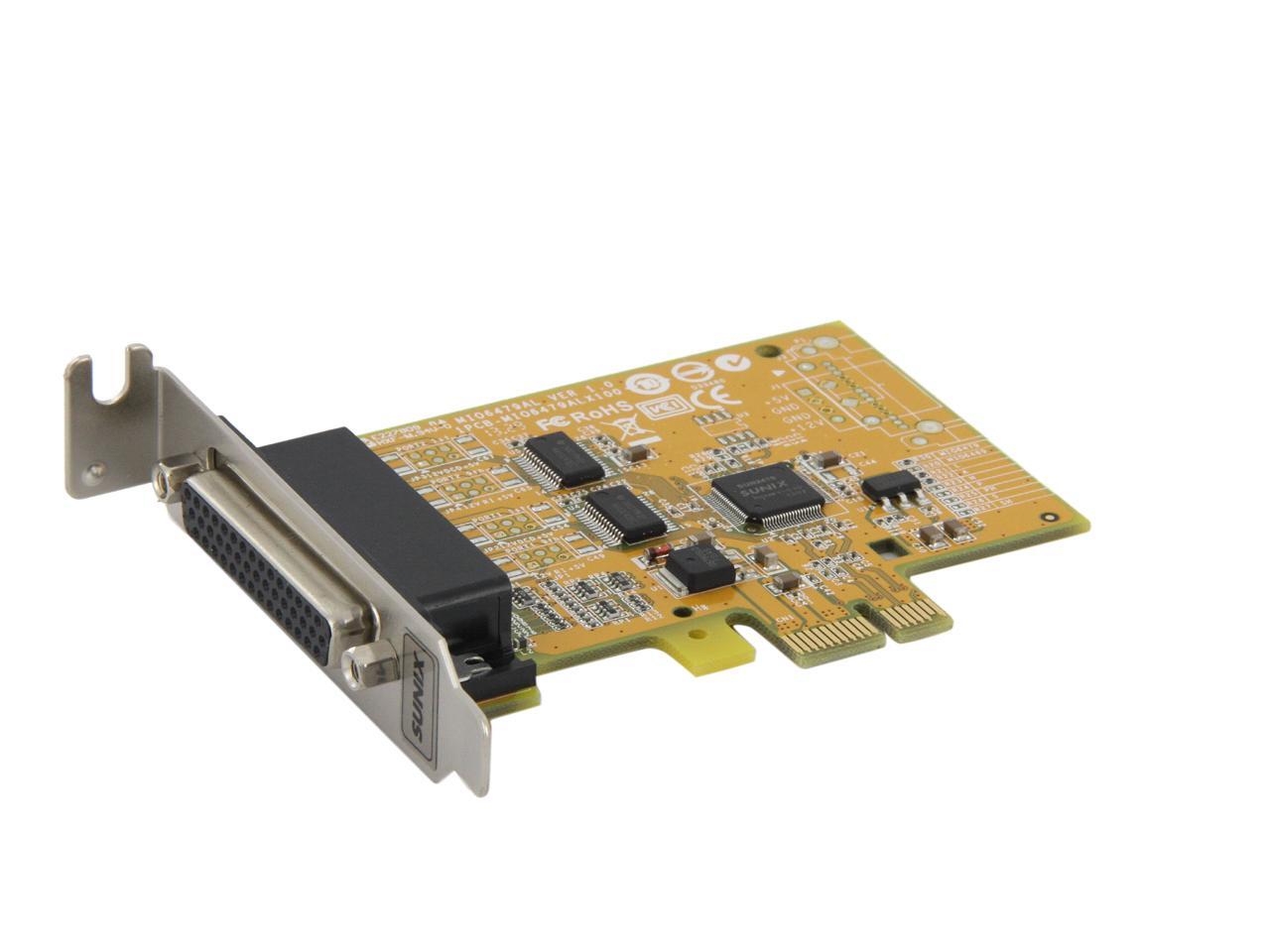 SUNIX 2-port RS-232 & 1-port Parallel PCI Express Low Profile Multi-I/O ...