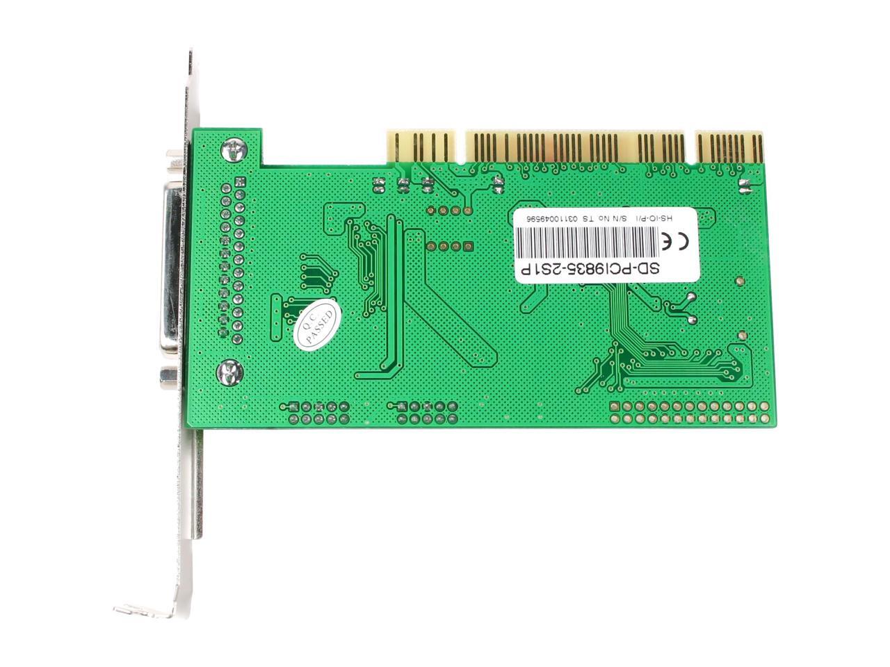 SYBA PCI 32-Bit to 2x Serial & 1x Parallel Port Host Controller Card ...