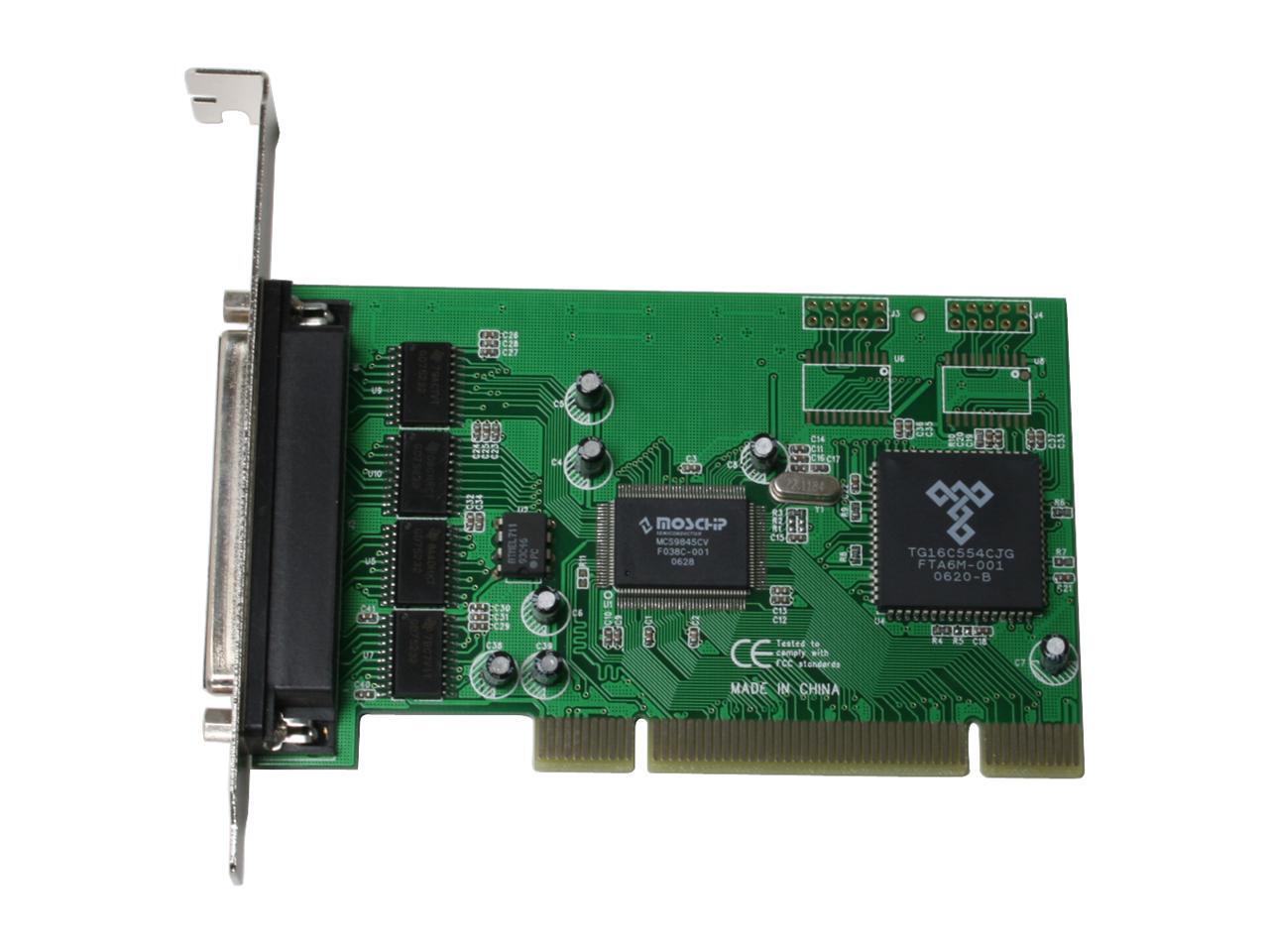 SYBA PCI 32-Bit Quad (9 pin) 4 Port Serial Card, Connect from DB37 to ...