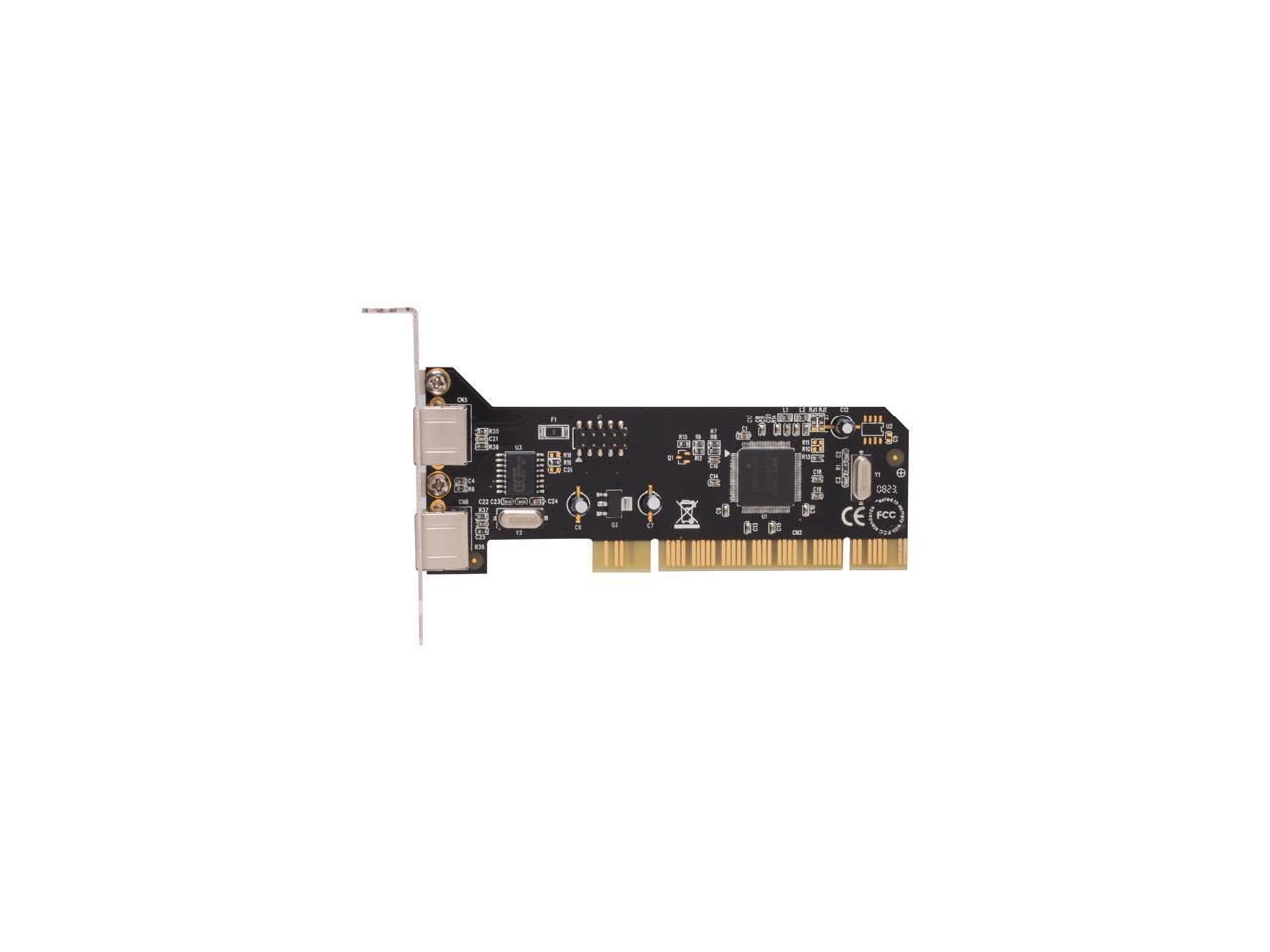 SYBA PCI Low Profile USB 2.0 Internal Header + Dual PS2 Card Model SD ...