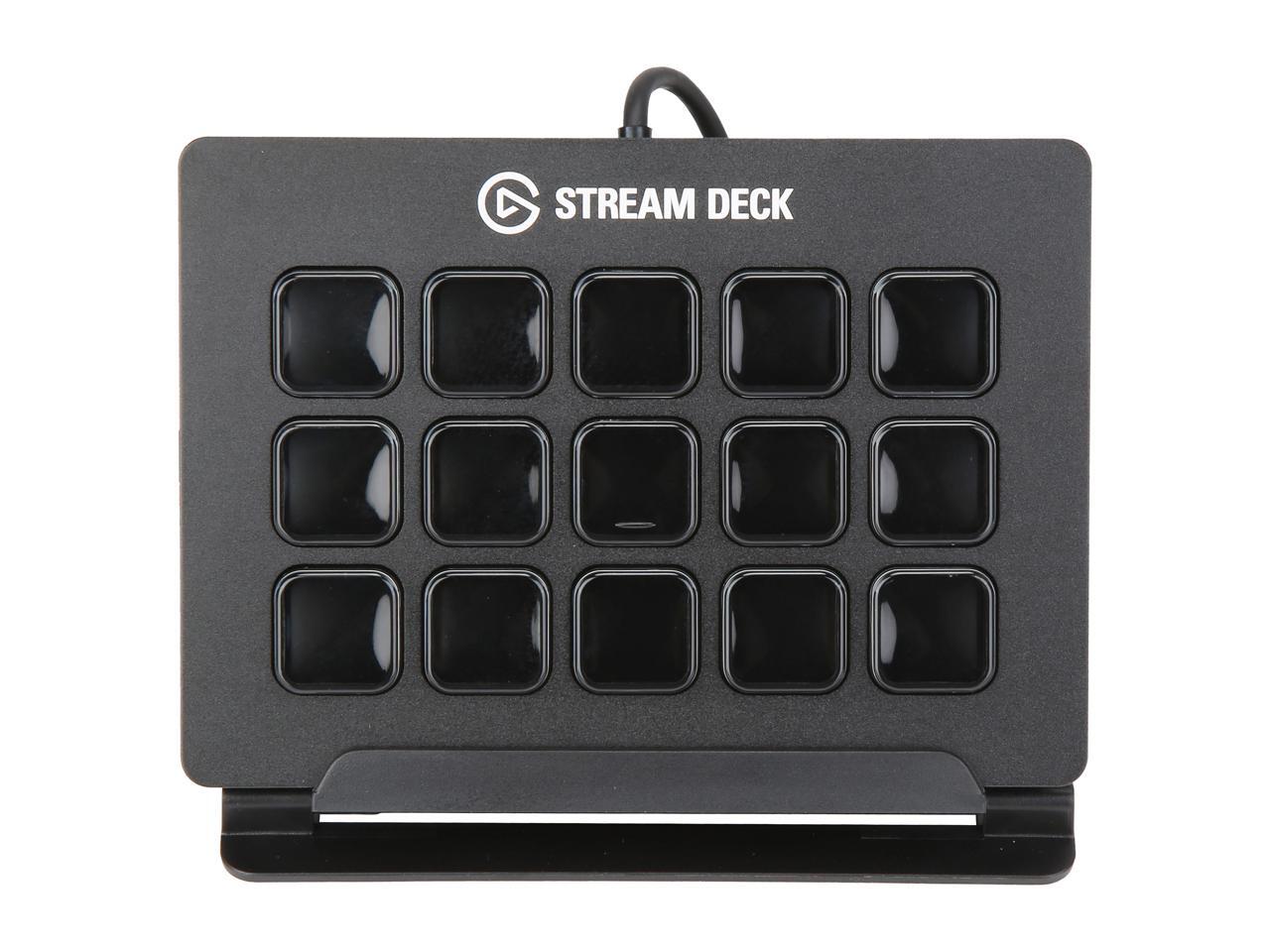 Elgato Stream Deck - Live Content Creation Controller with 15 Customizable LCD Keys, Adjustable ...
