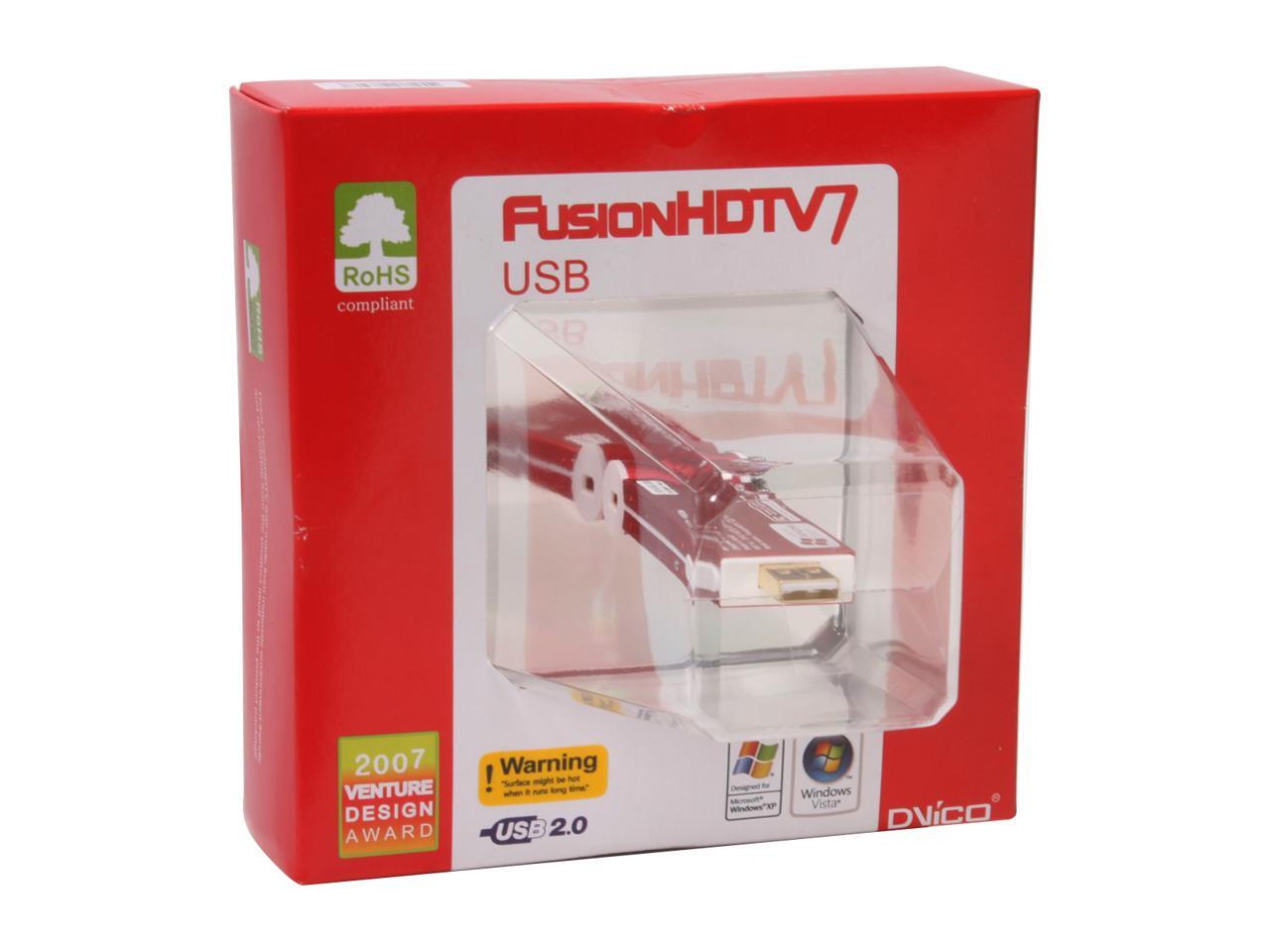 DViCO FusionHDTV7 USB TV Tuner Stick & PVR W/ HDTV Antenna - Newegg.com