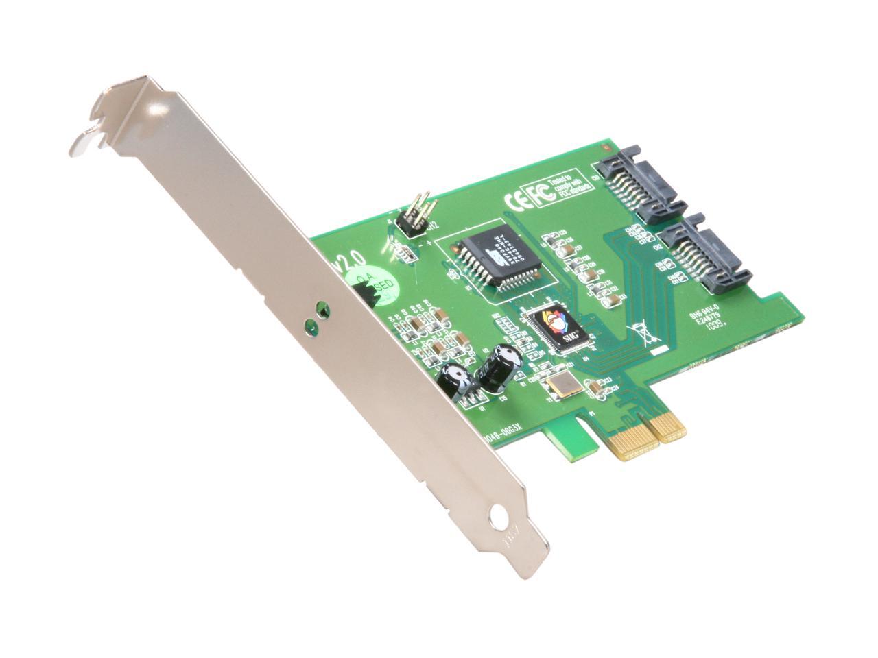 SIIG SC-SAE012-S2 PCI-Express x1 SATA II (3.0Gb/s) Controller Card ...