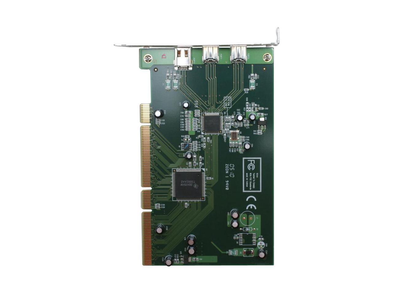 StarTech PCI1394B_3 3 Port PCI 1394b FireWire Adapter Card with Digital ...