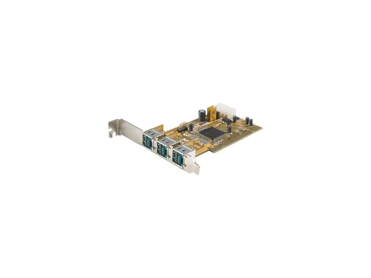 StarTech 3 Port PCI 12V PoweredUSB Adapter Card - USB PlusPower ...